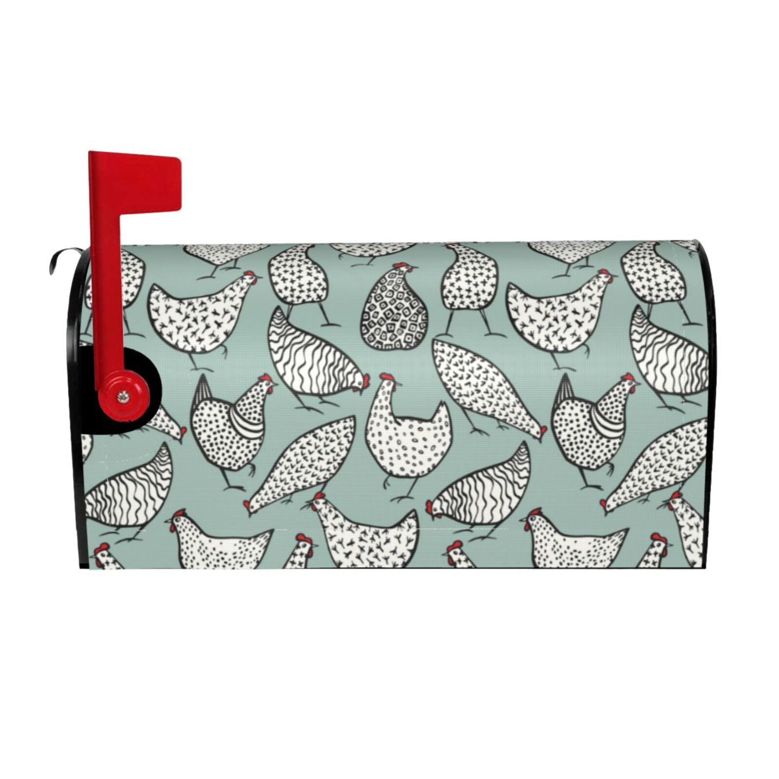 Mailbox Covers Hand Drawn Chickens Waterproof mail Box Covers, Magnetic ...