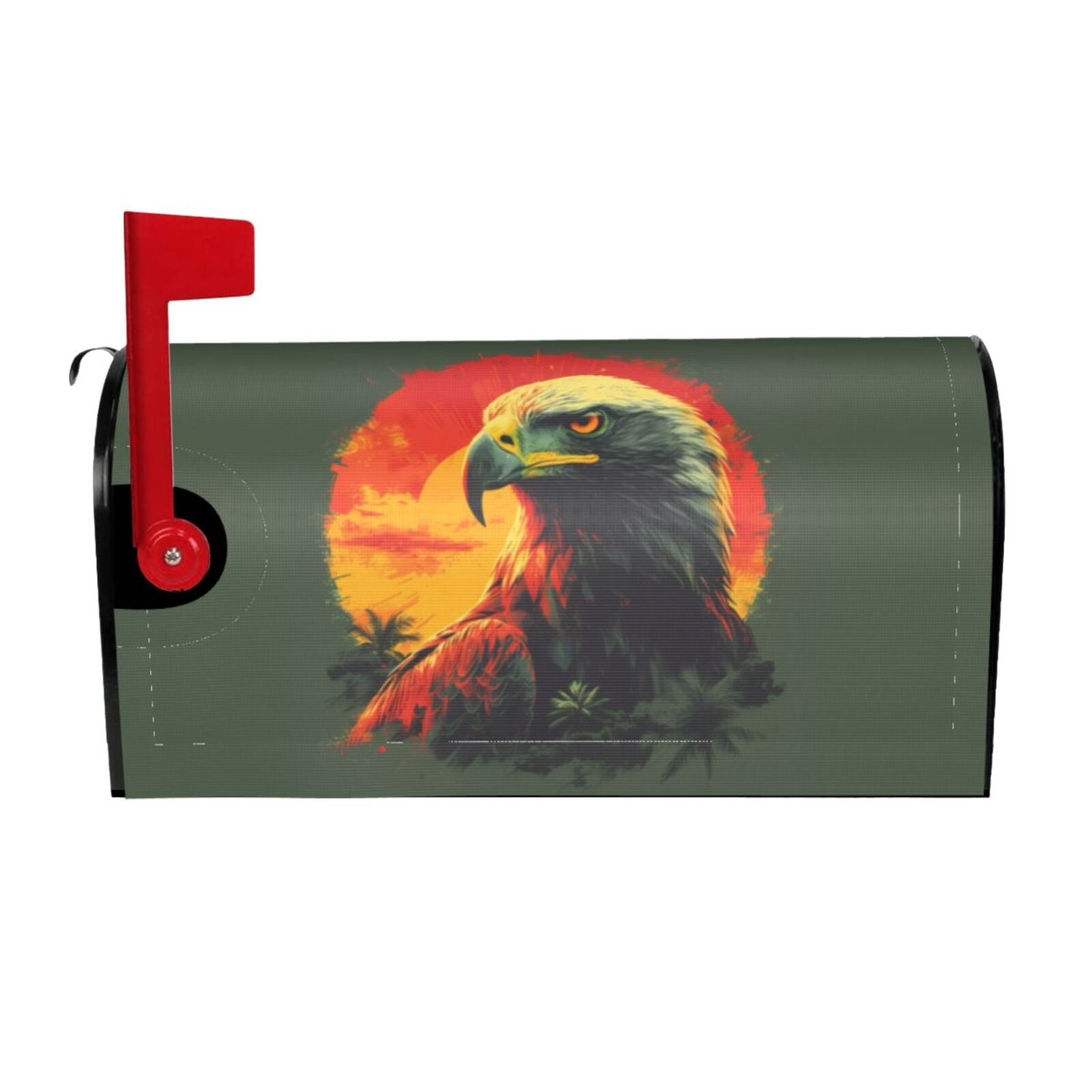 Mailbox Covers, Hawaiian Style Bald Eagle Welcome Cute Mailbox Cover ...