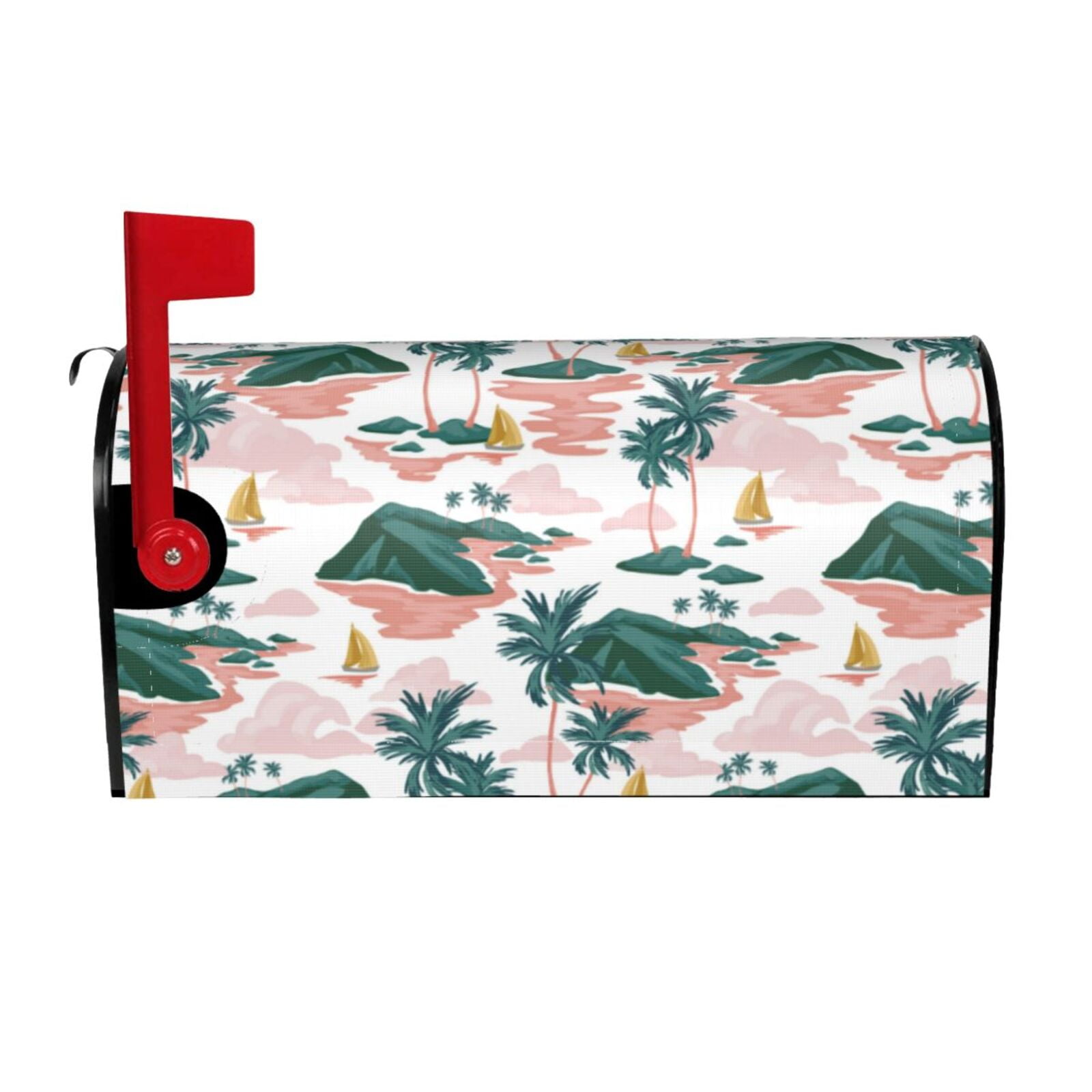 Mailbox Covers Hawaiian Style Yellow Sailboat Waterproof mail Box ...