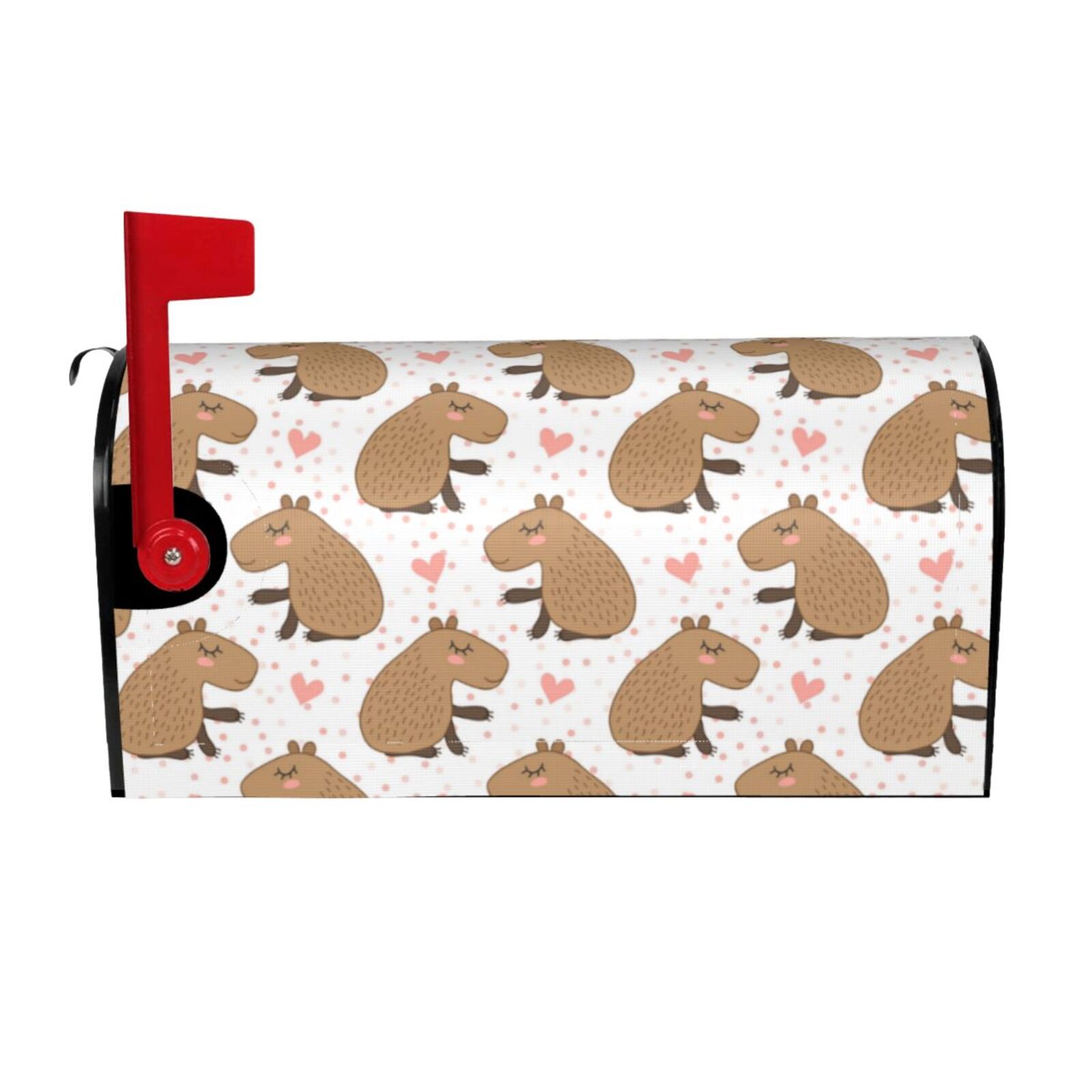 Mailbox Covers, Heart Capybara Print Welcome Cute Mailbox Cover ...