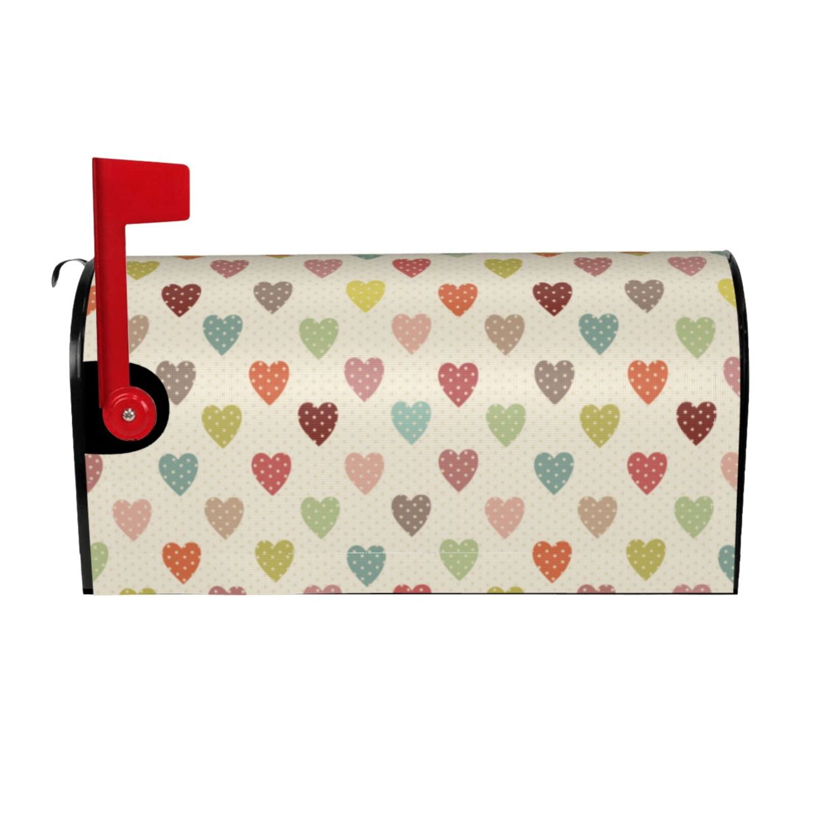 Mailbox Covers Heart Polka Dot Waterproof mail Box Covers, Magnetic ...
