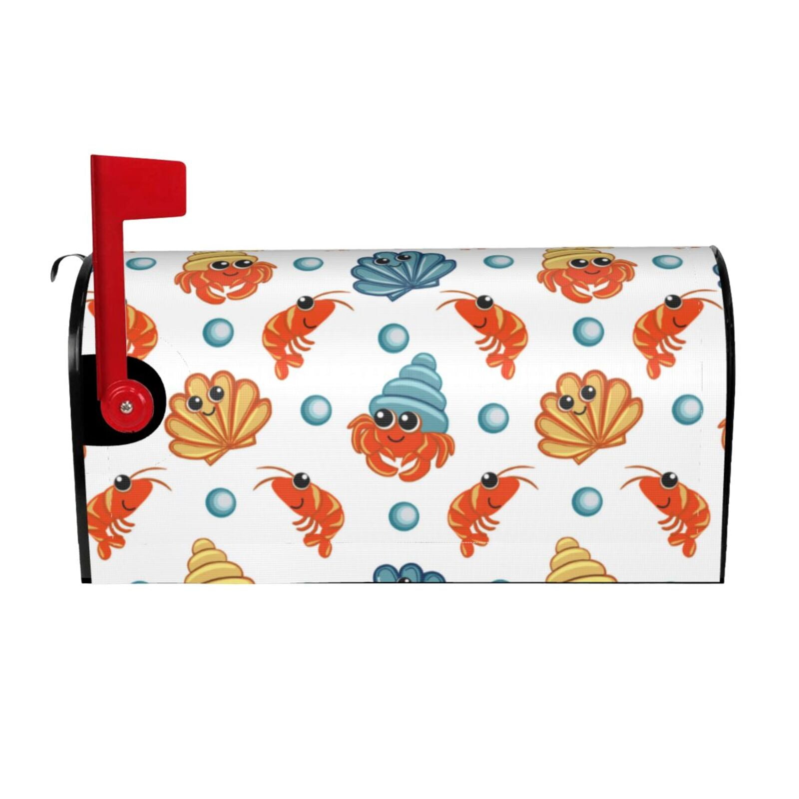 Mailbox Covers, Hermit Crab Shrimp Scallop Welcome Cute Mailbox Cover ...