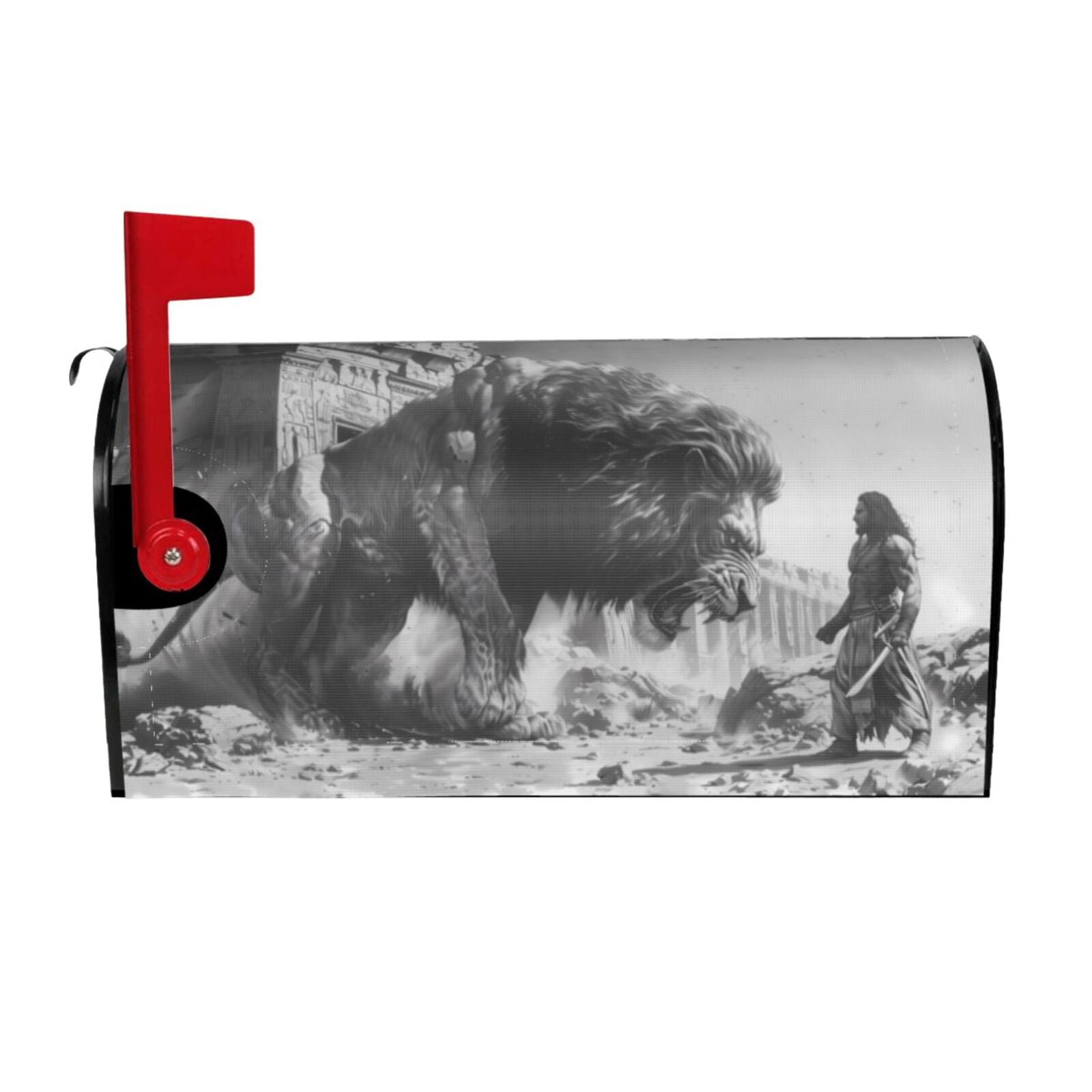 Mailbox Covers Heroic Lion Encounter Waterproof mail Box Covers ...