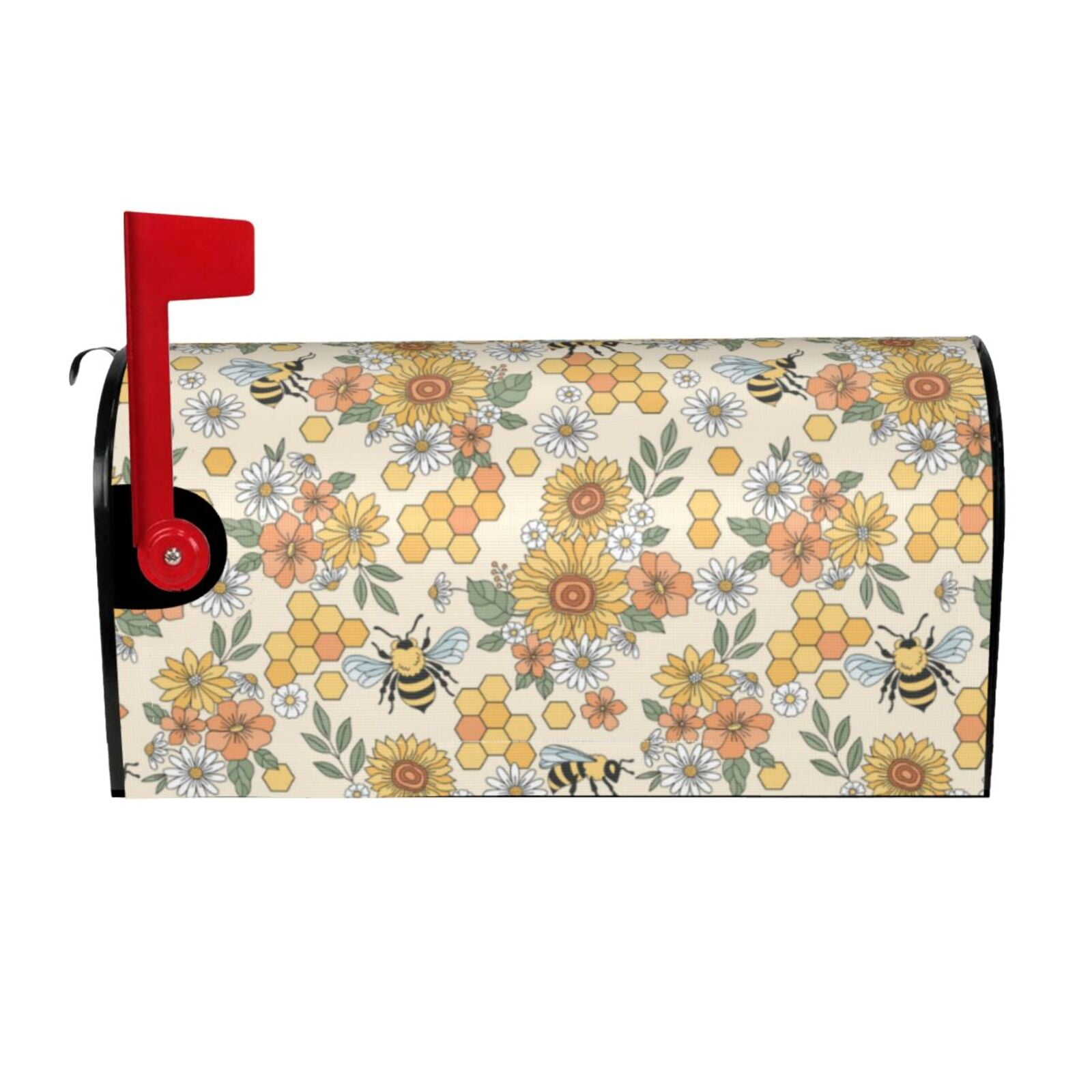 Mailbox Covers Hippie Bee Honeycomb Waterproof mail Box Covers ...