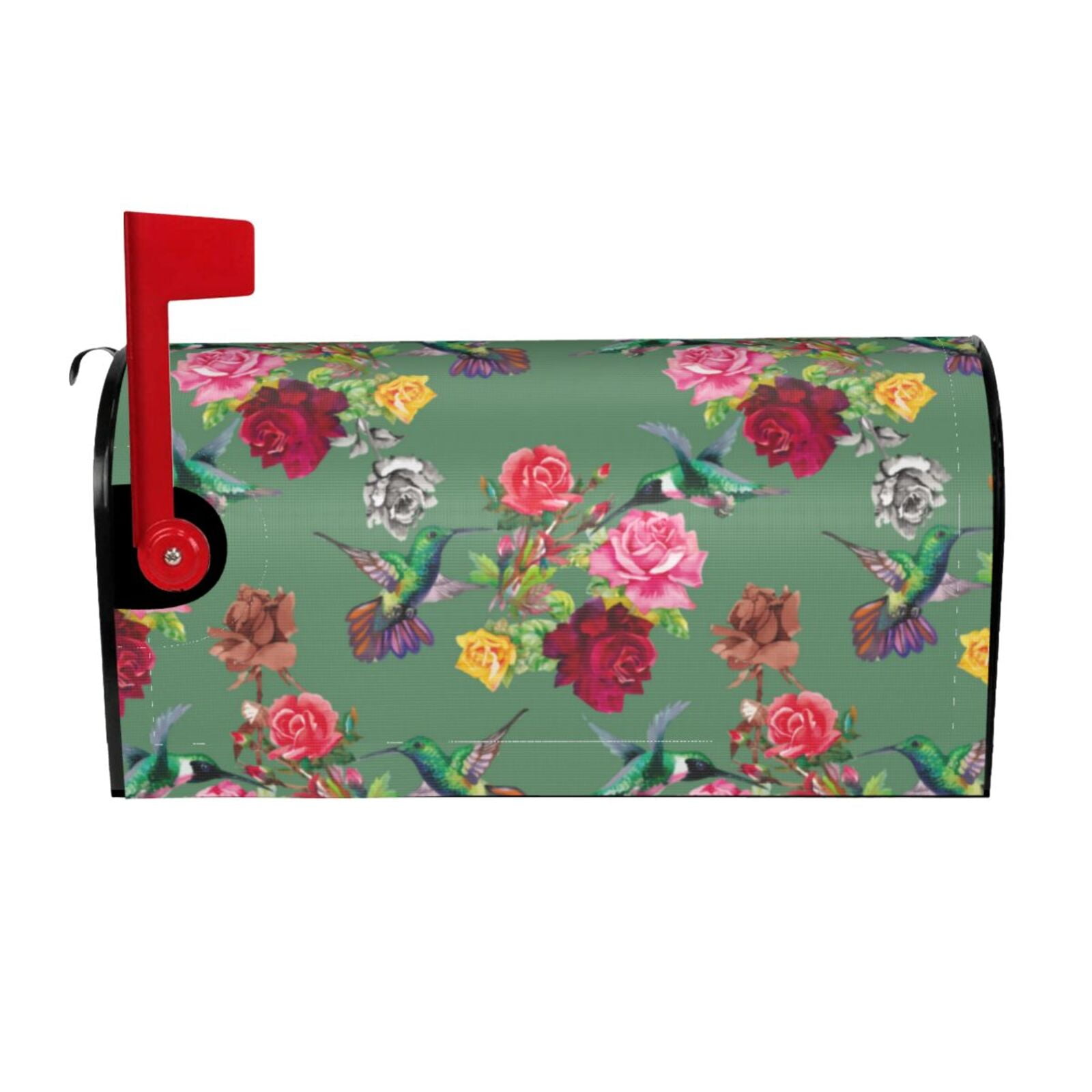 Mailbox Covers, Hummingbird Rose Mailbox Cover Magnetic Extra Large ...