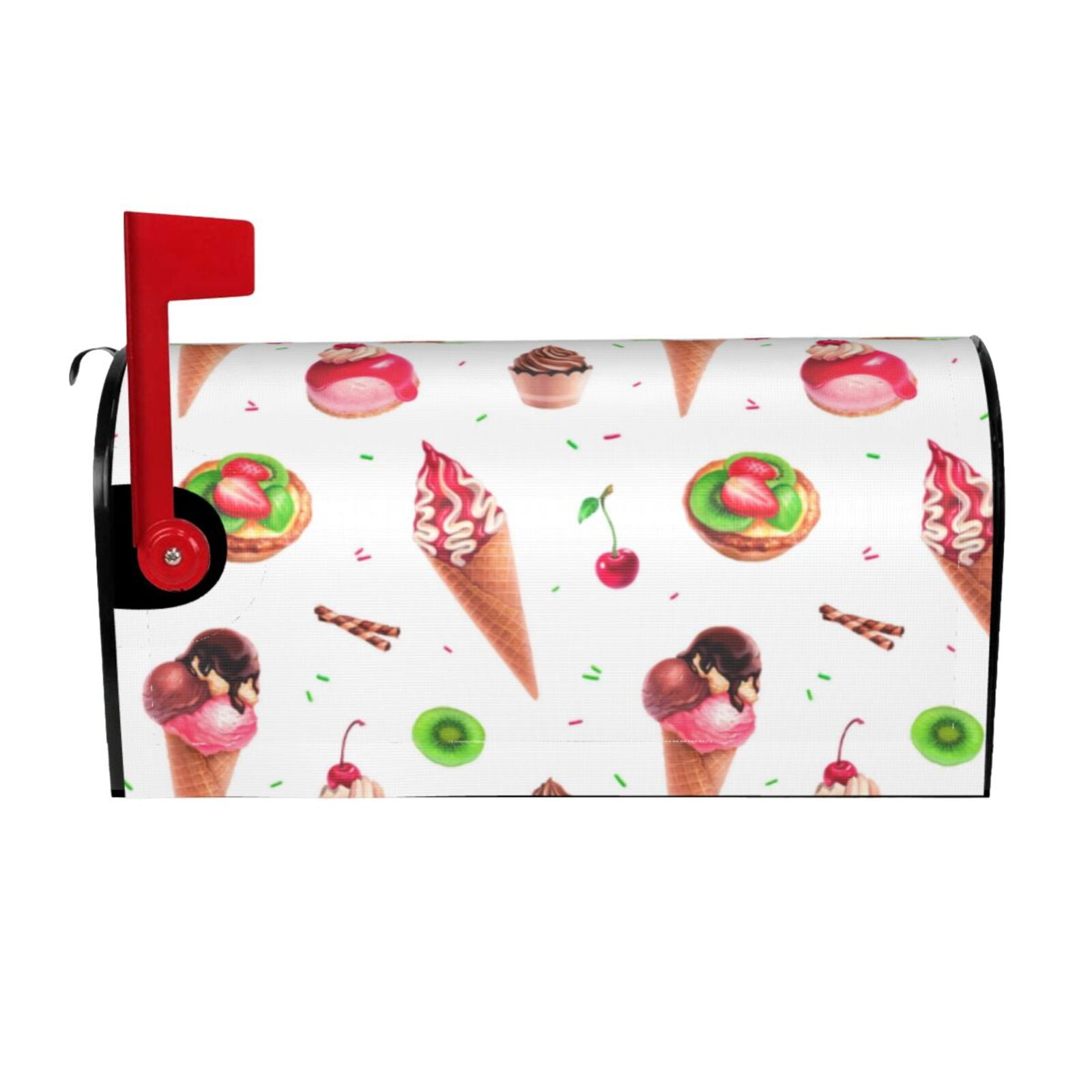 Mailbox Covers, Ice Cream Fruit Tart Print Mailbox Cover Magnetic Extra ...