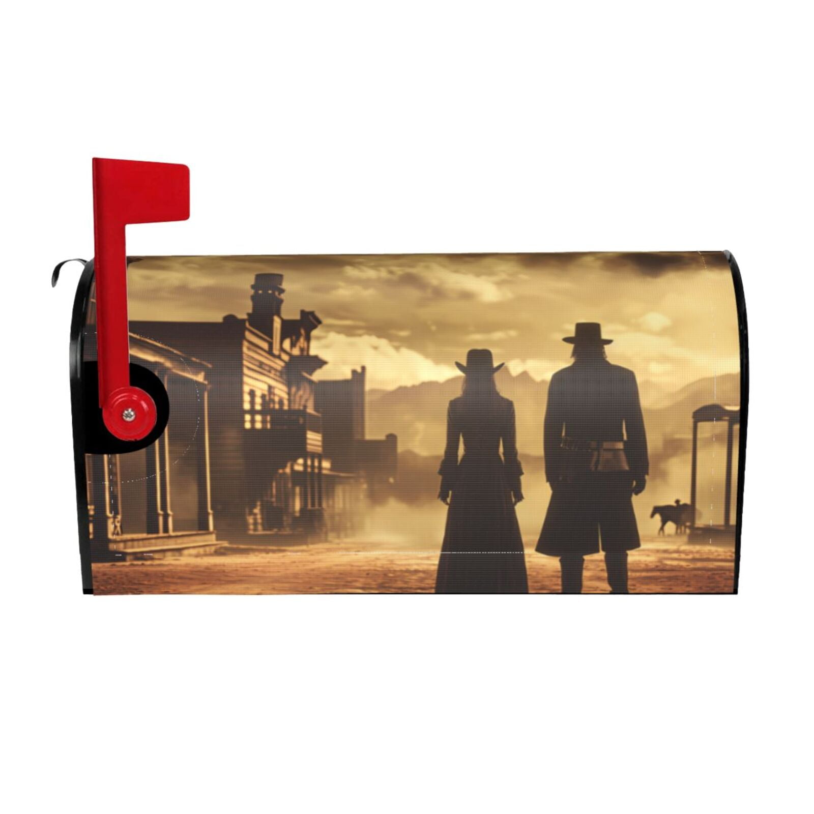 Mailbox Covers, Industrial Style Western Cowboy Welcome Cute Mailbox ...
