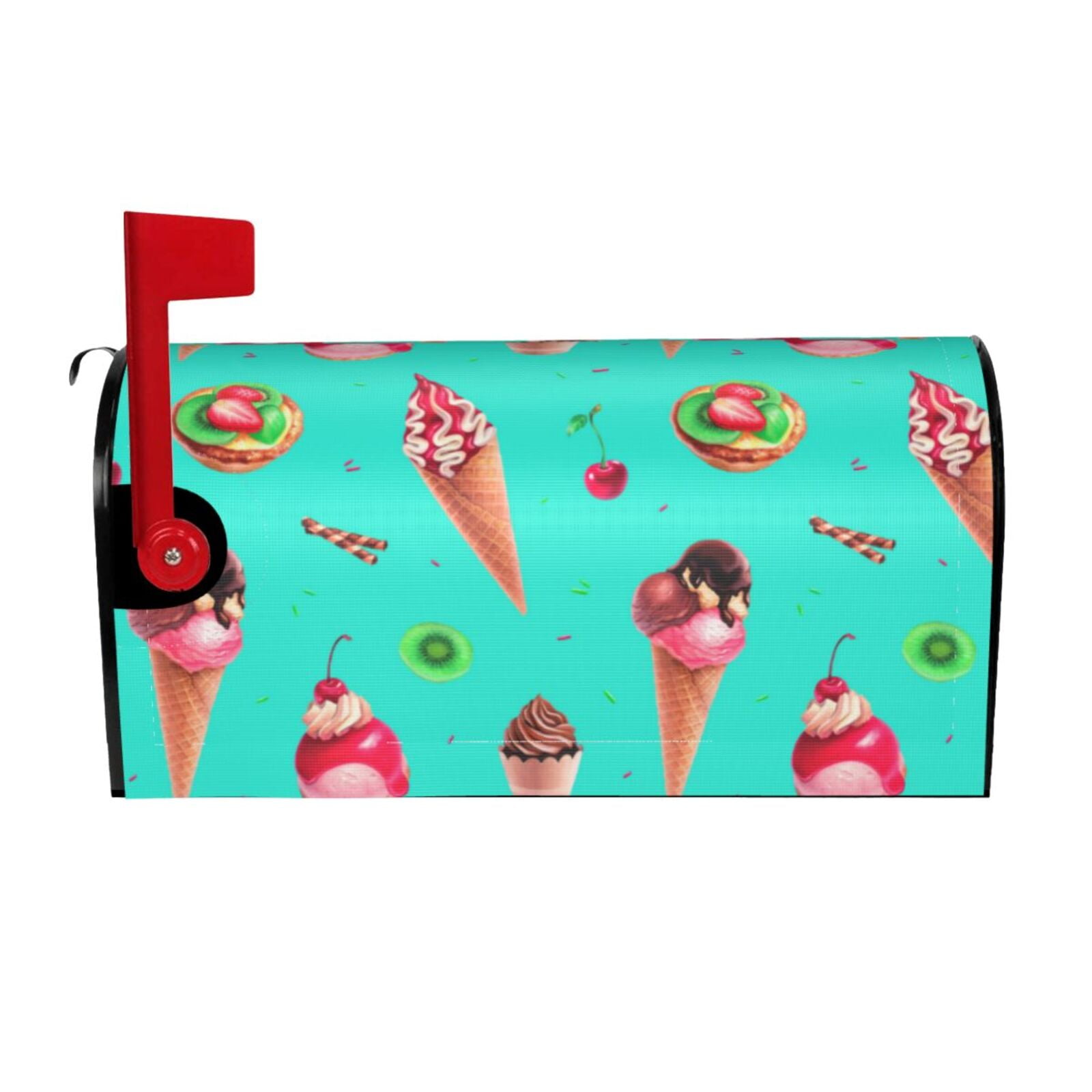 Mailbox Covers, Kiwi Tart Ice Cream Print Welcome Cute Mailbox Cover ...
