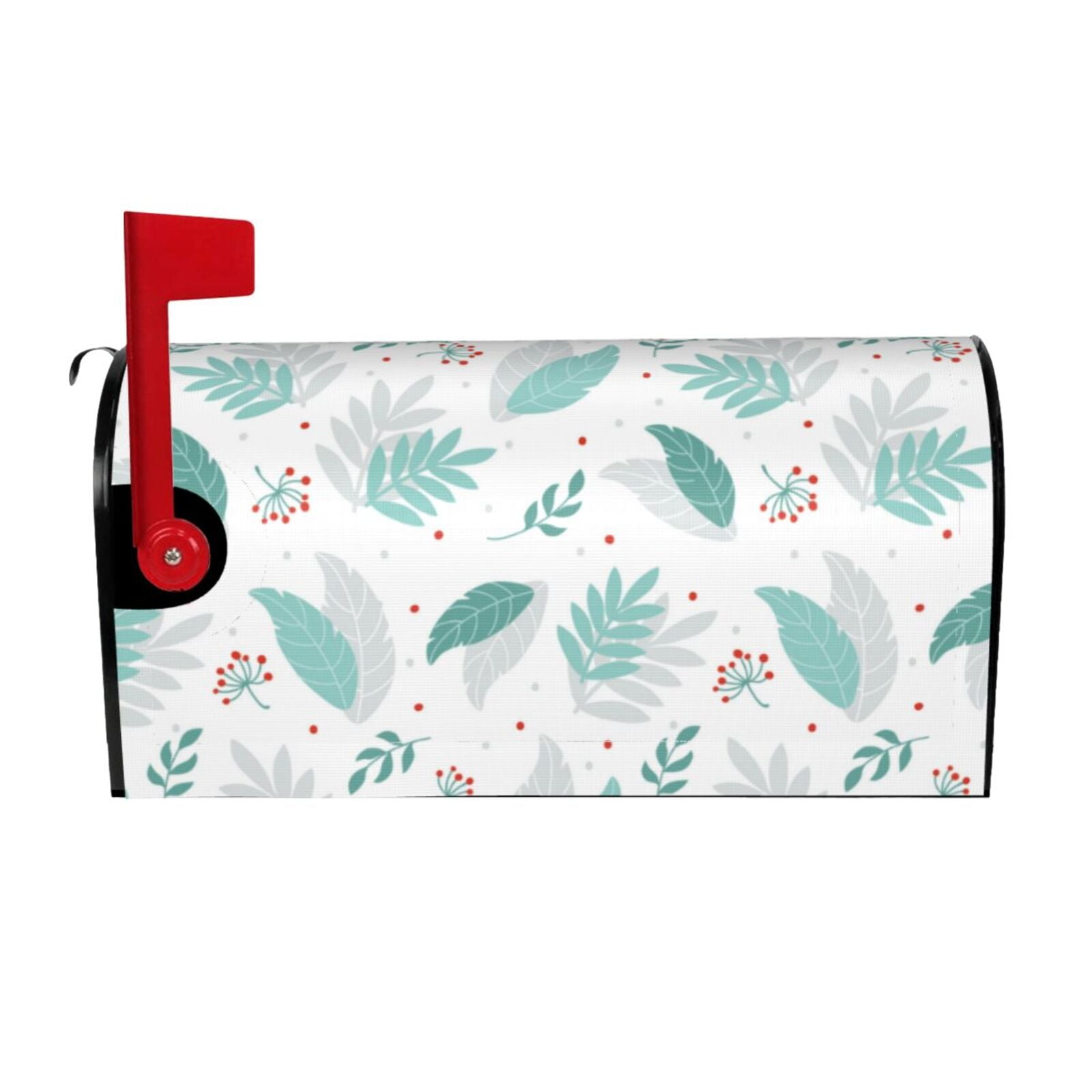 Mailbox Covers Leaf print green Waterproof mail Box Covers, Magnetic ...