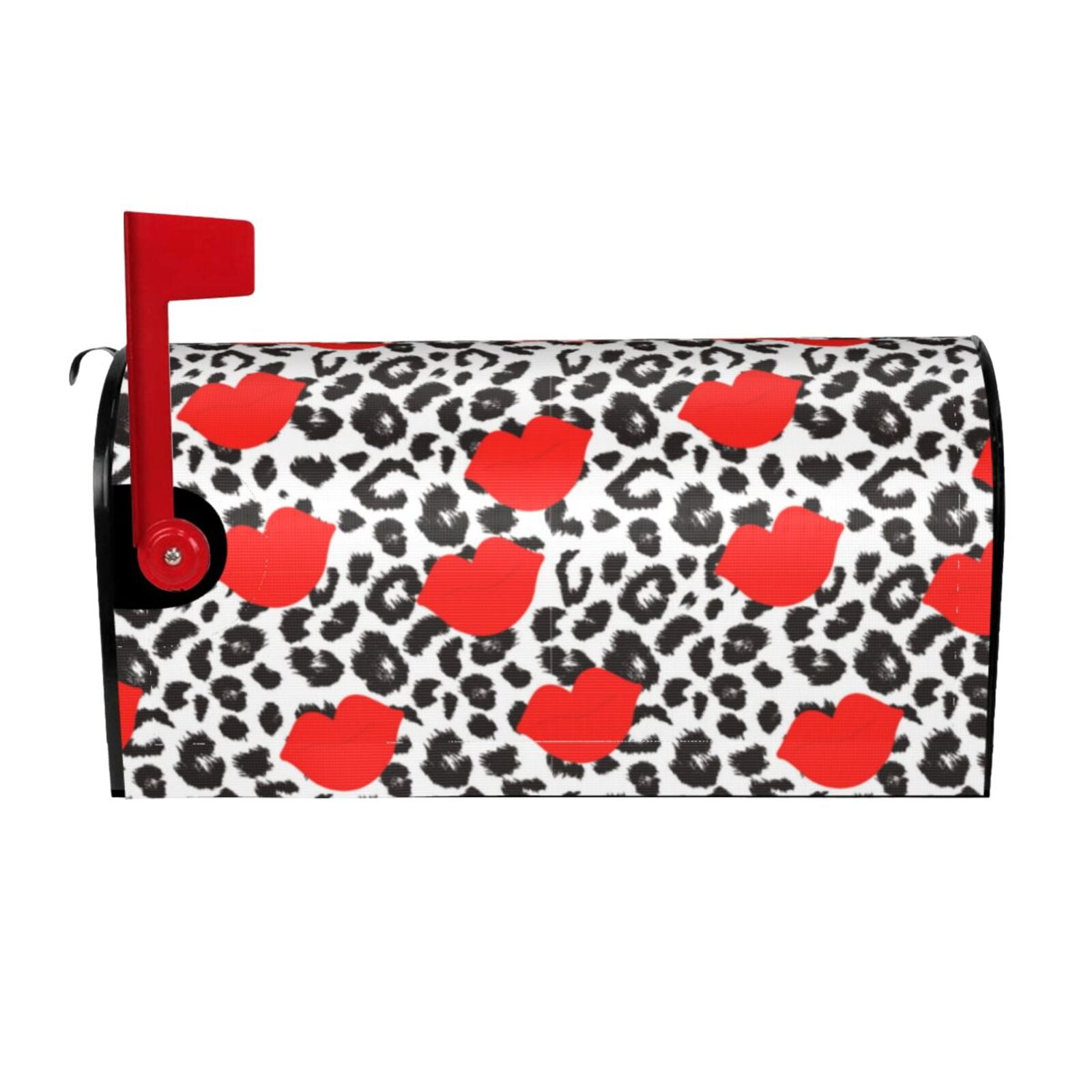Mailbox Covers Leopard red lips Waterproof mail Box Covers, Magnetic ...