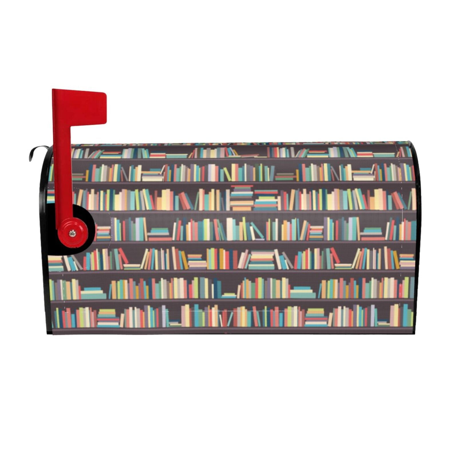 Mailbox Covers, Library bookstore bookshelves print Welcome Mailbox ...