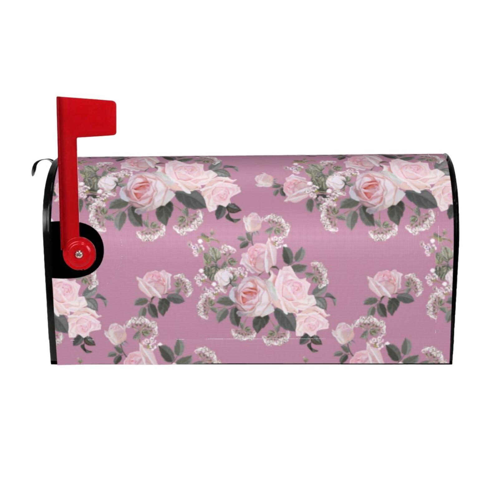 Mailbox Covers, Ligtt Pink Rose Flowers Welcome Cute Mailbox Cover ...