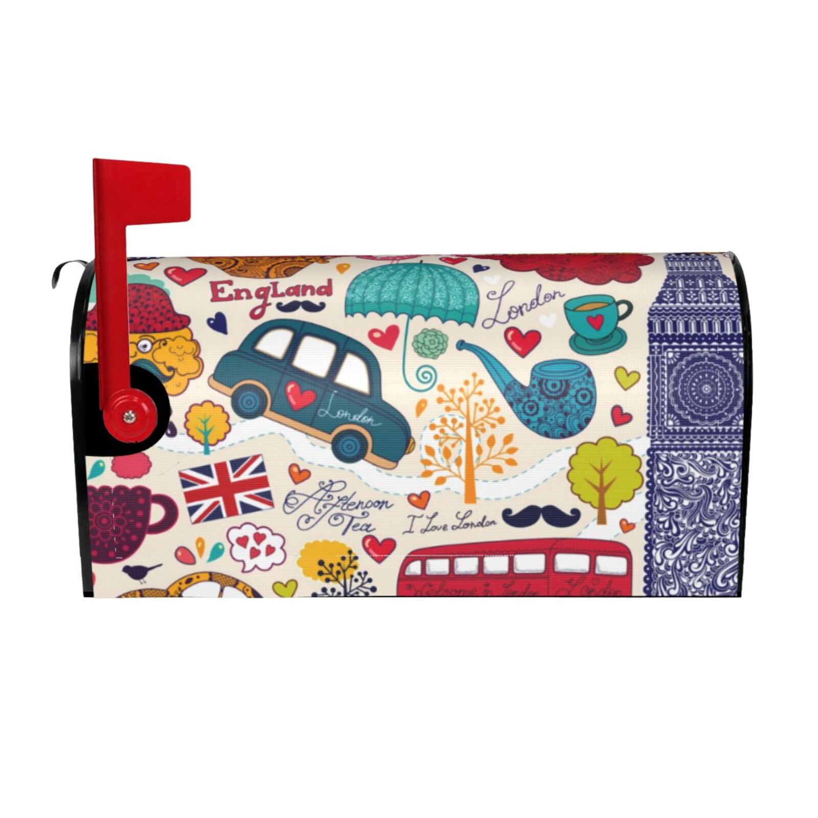 Mailbox Covers, London Symbols Welcome Mailbox Cover Magnetic Extra ...