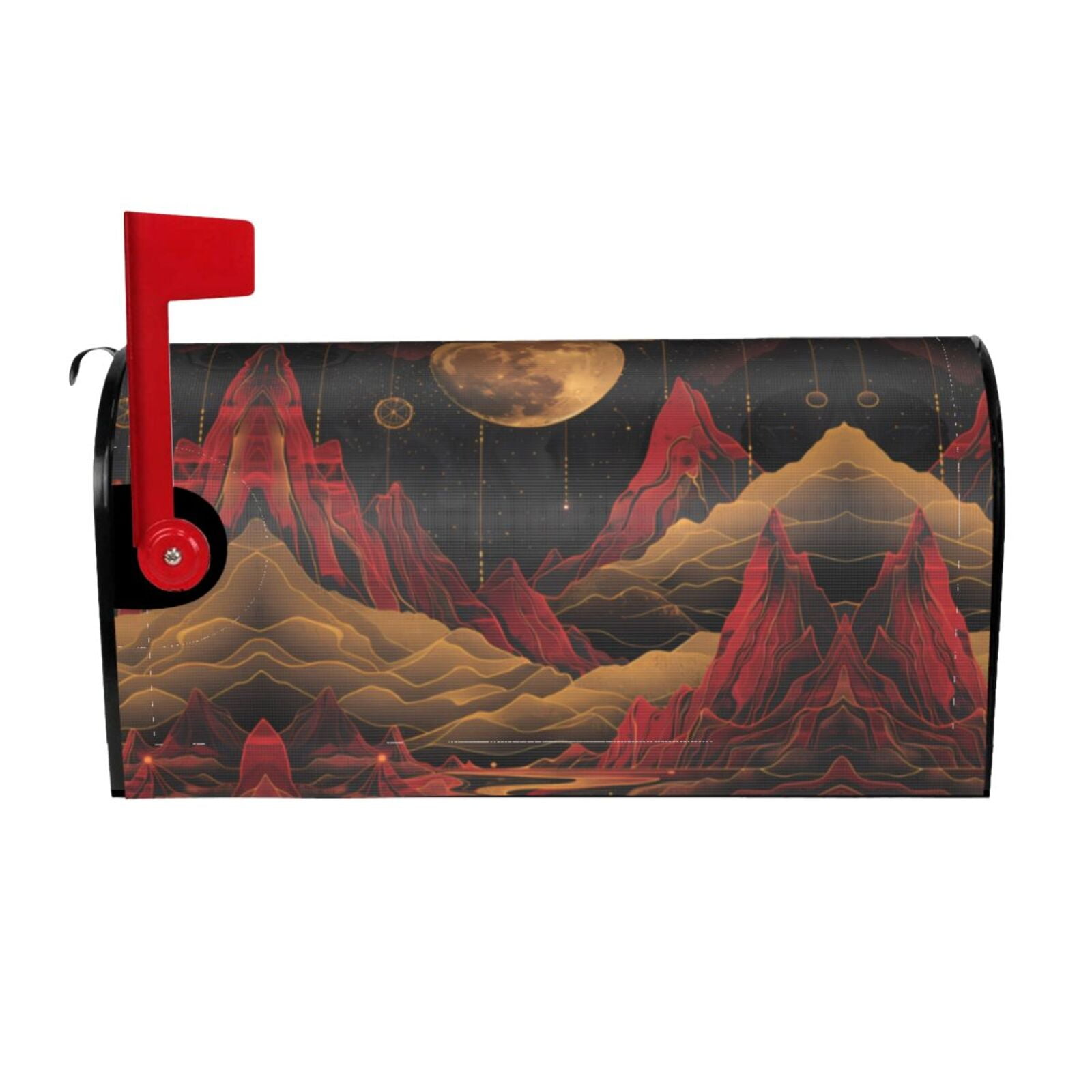 Mailbox Covers Lunar Mountains Golden Rivers Waterproof mail Box Covers ...