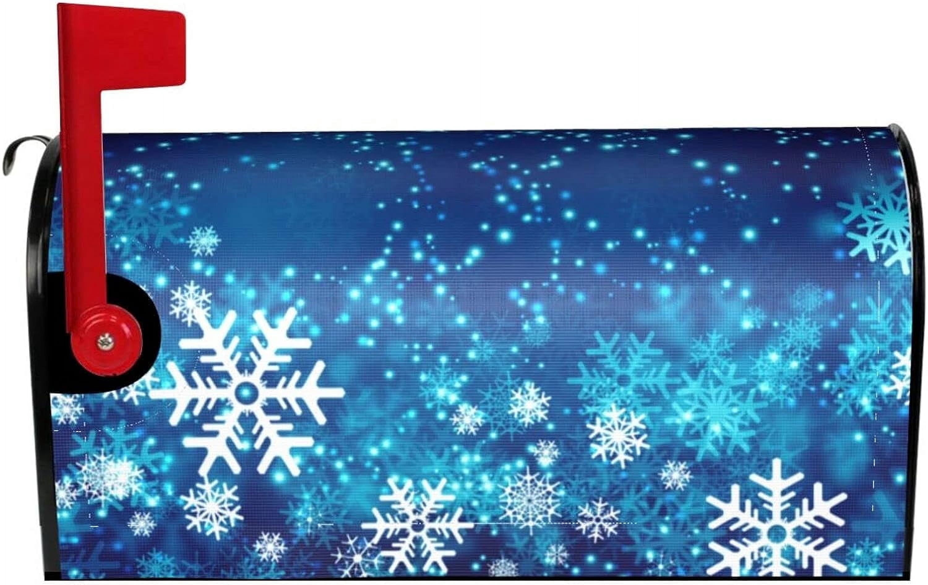 Mailbox Covers Magnetic Large Size Waterproof Christmas Snowflakes ...