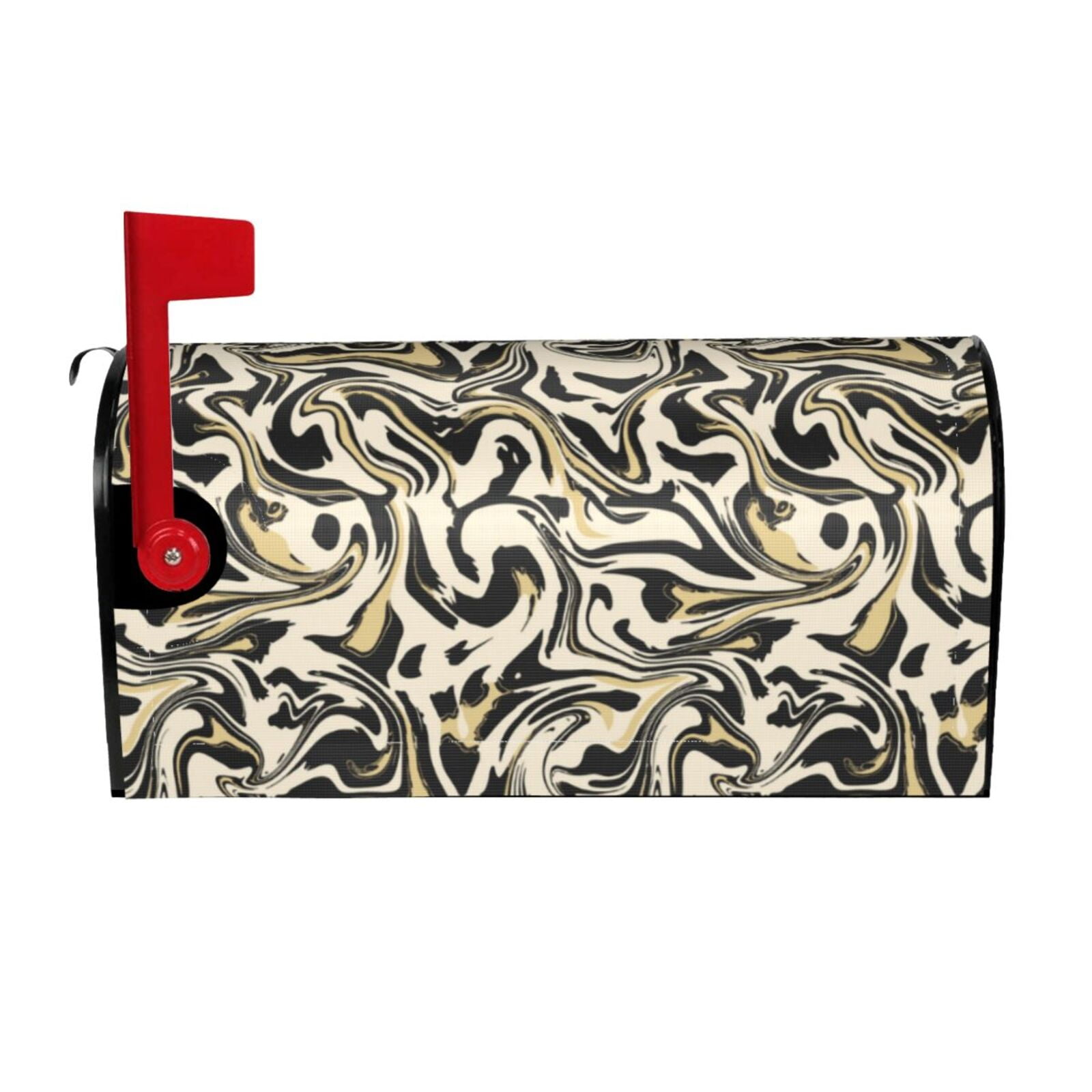 Mailbox Covers Magnetic Standard Size - Abstract Black White Camouflage ...
