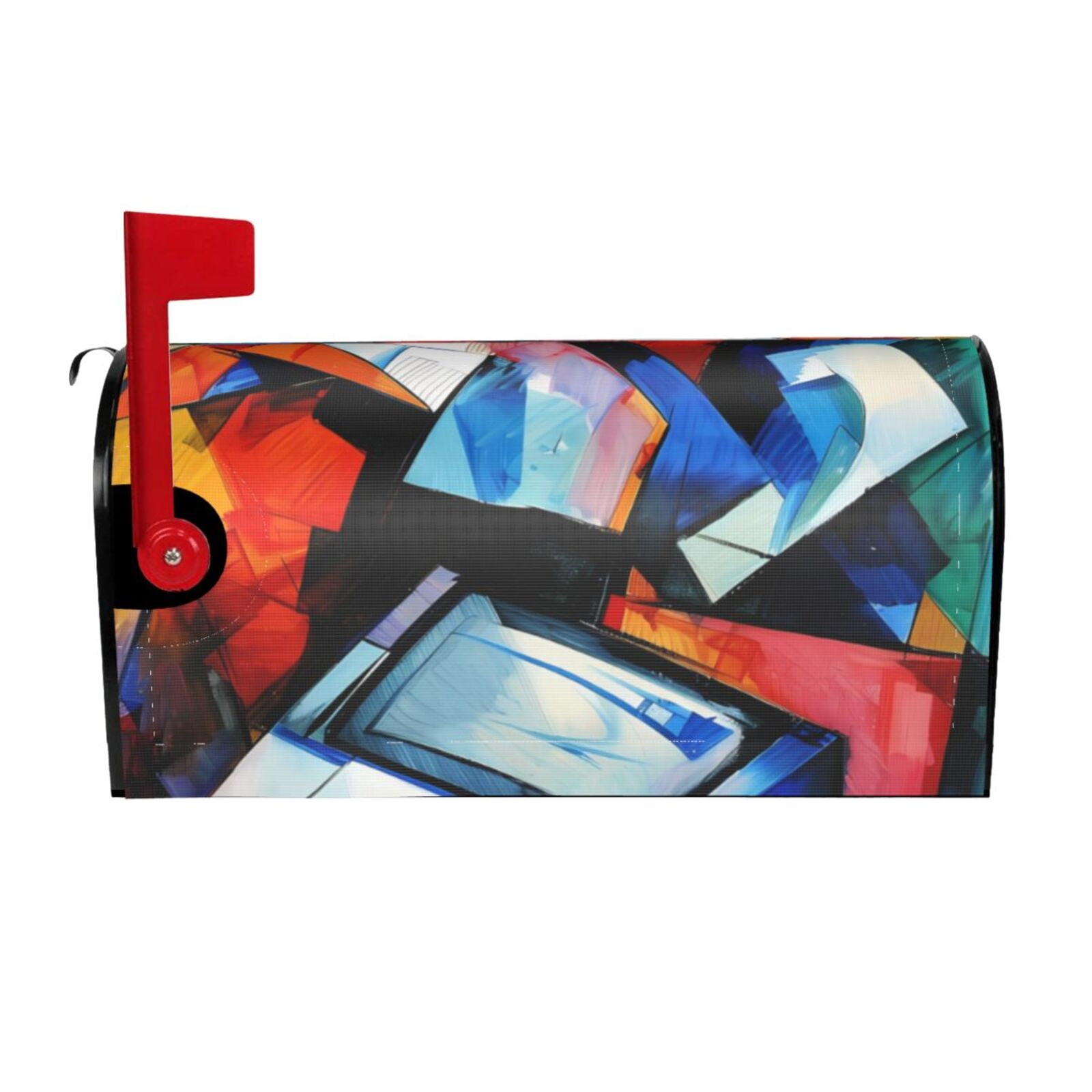 Mailbox Covers Magnetic Standard Size - Abstract Cubist Printer ...