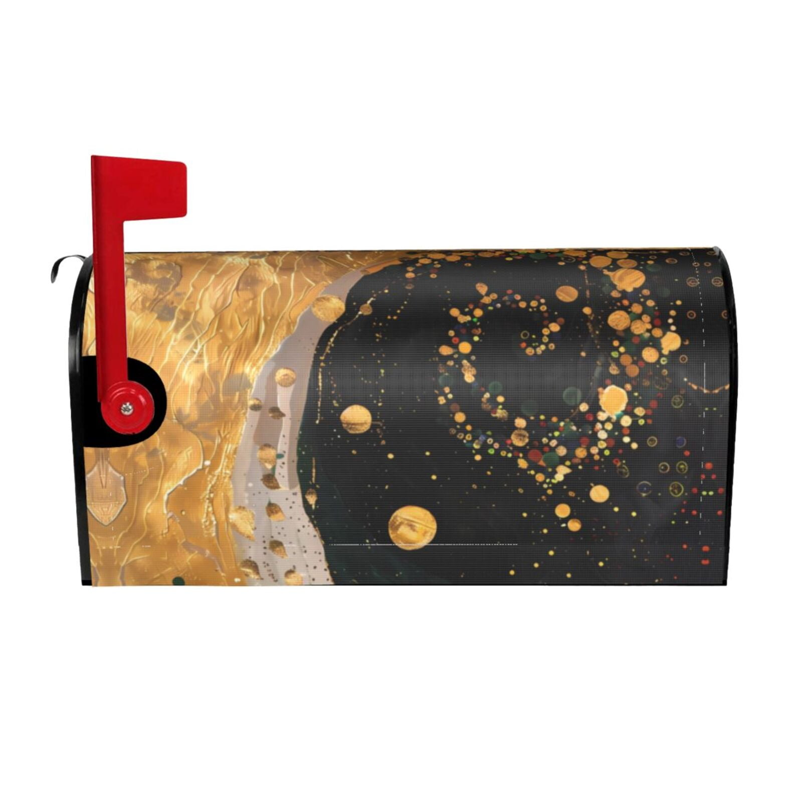 Mailbox Covers Magnetic Standard Size - Abstract Gold Floral Galaxy ...