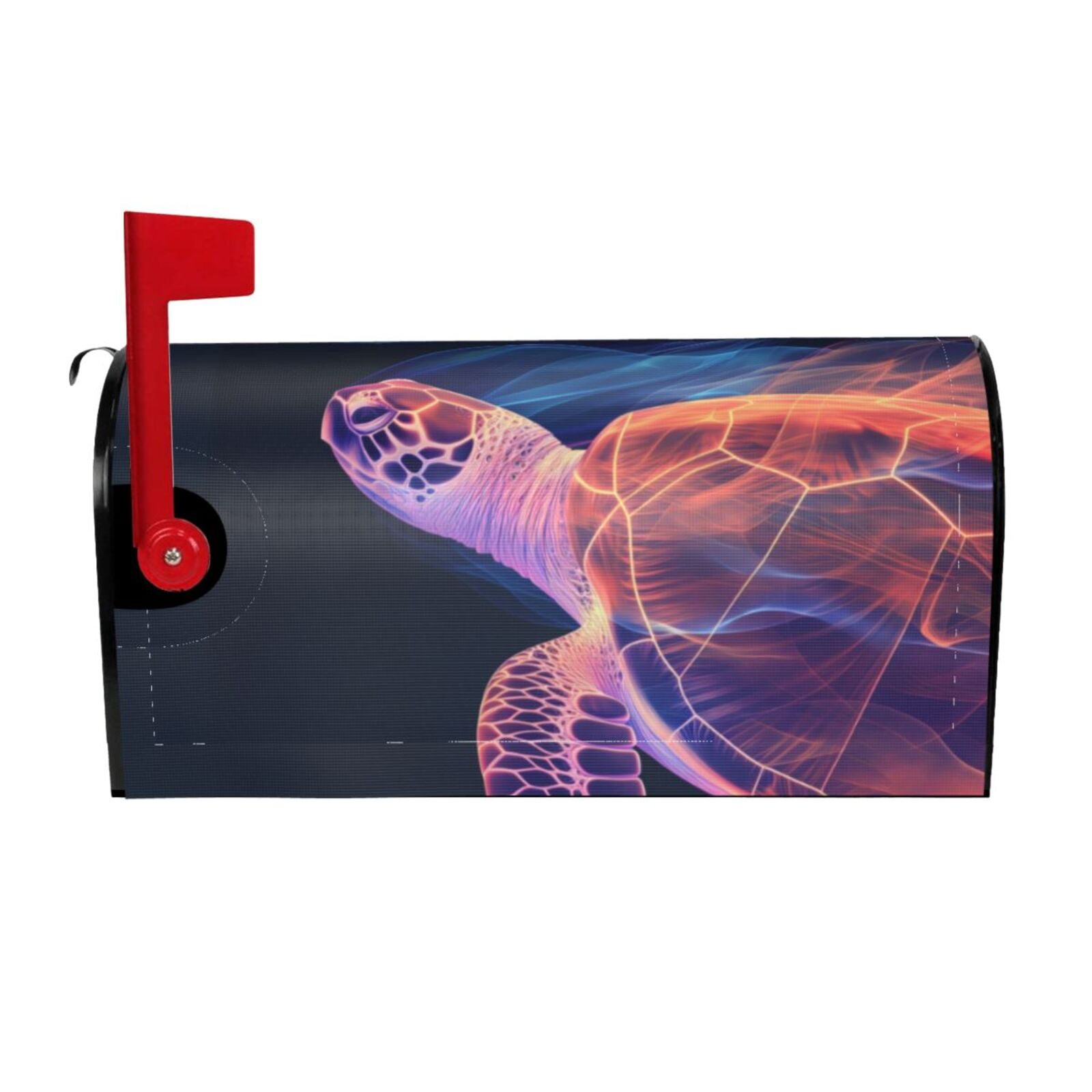 Mailbox Covers Magnetic Standard Size - Abstract Line Turtle Waterproof ...