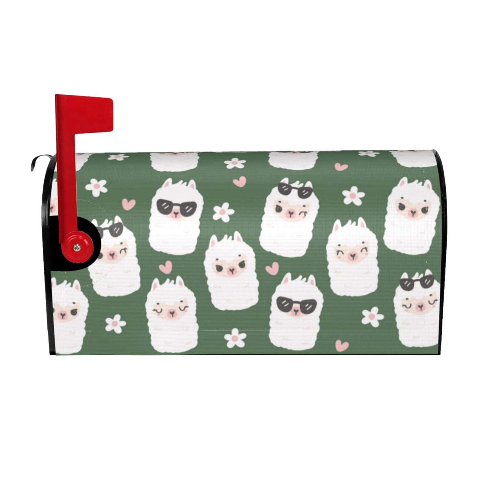Mailbox Covers Magnetic Standard Size - Alpaca Faces Waterproof Mailbox ...