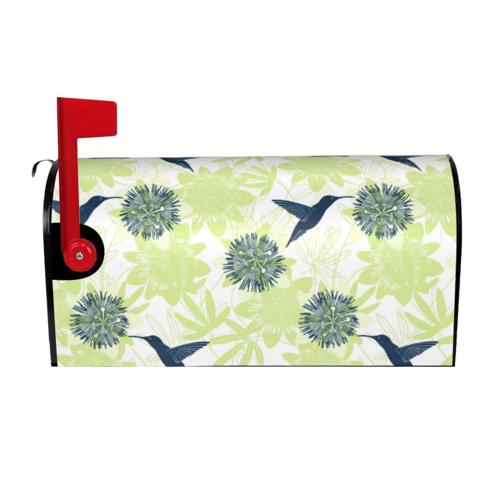 Mailbox Covers Magnetic Standard Size - Art Deco Hummingbird Waterproof ...
