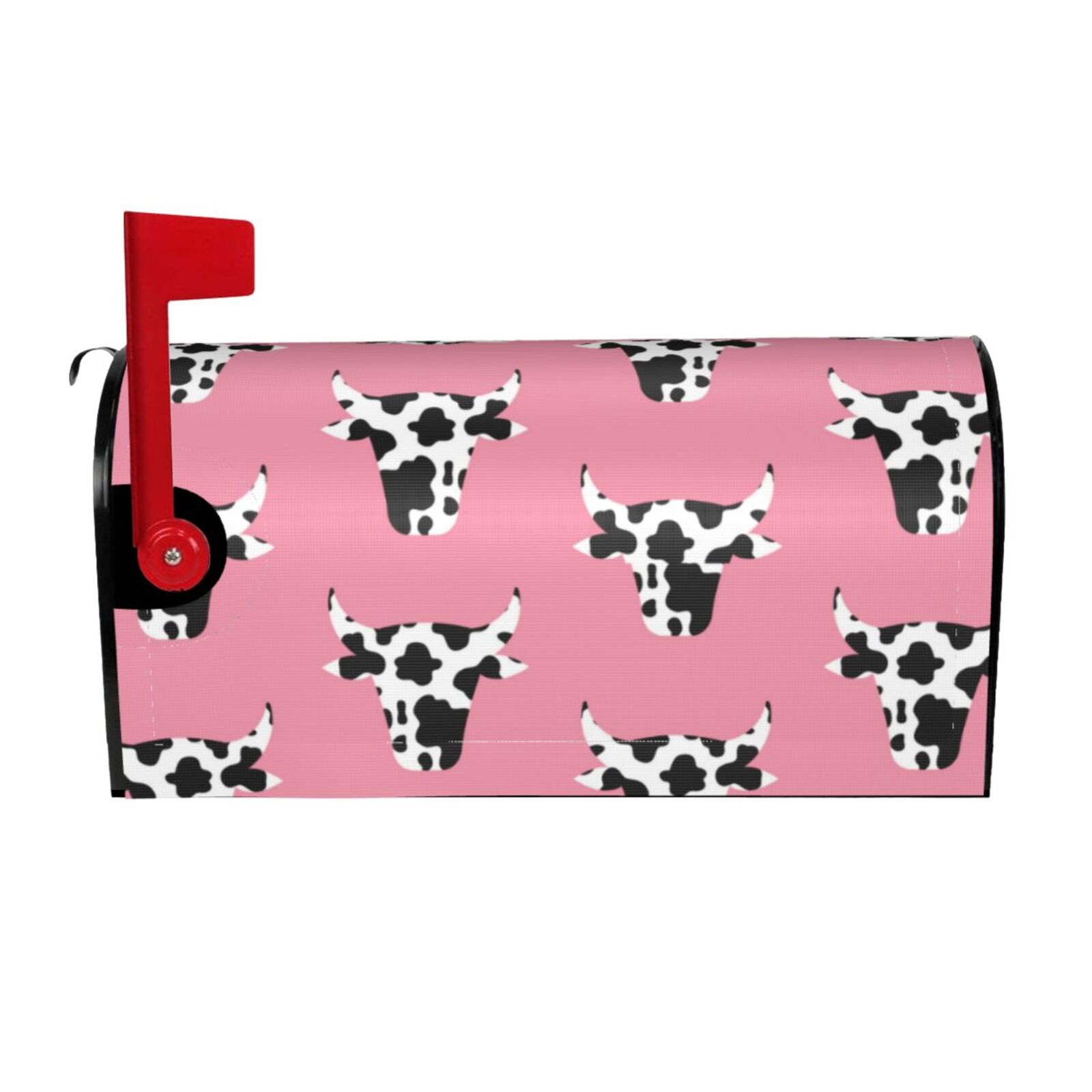 Mailbox Covers Magnetic Standard Size - Artistic Cartoon Cow Print Head ...