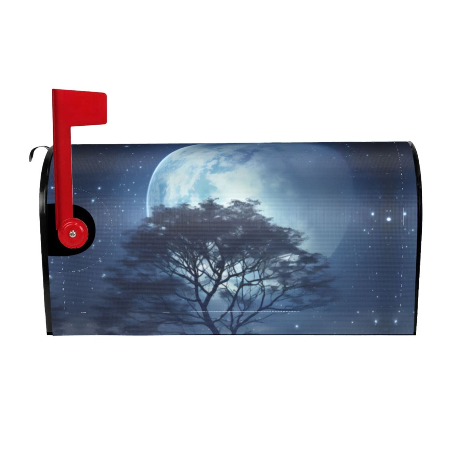 Mailbox Covers Magnetic Standard Size - Artistic Tree Moon Starry Sky ...