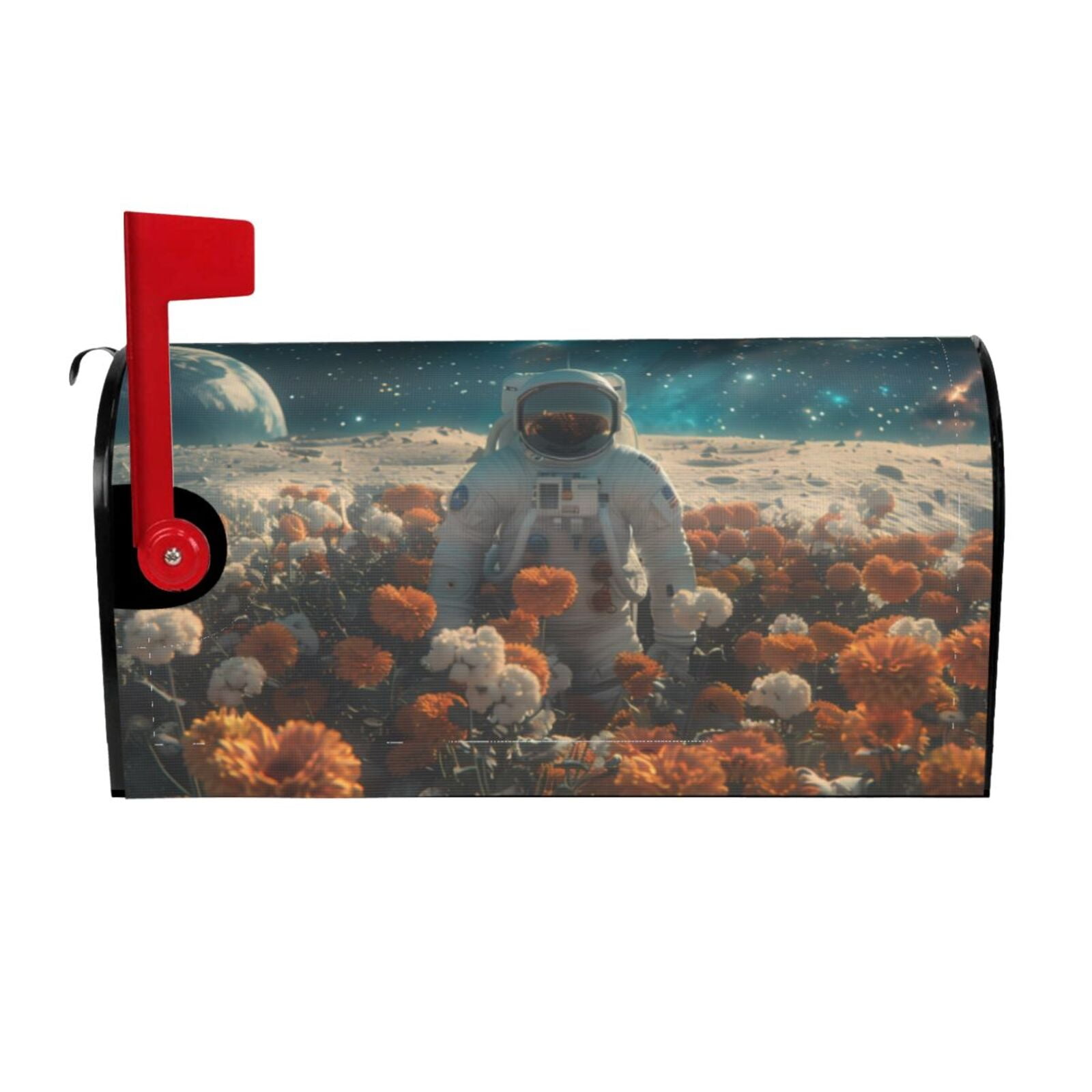 Mailbox Covers Magnetic Standard Size - Astronaut Flower Field ...