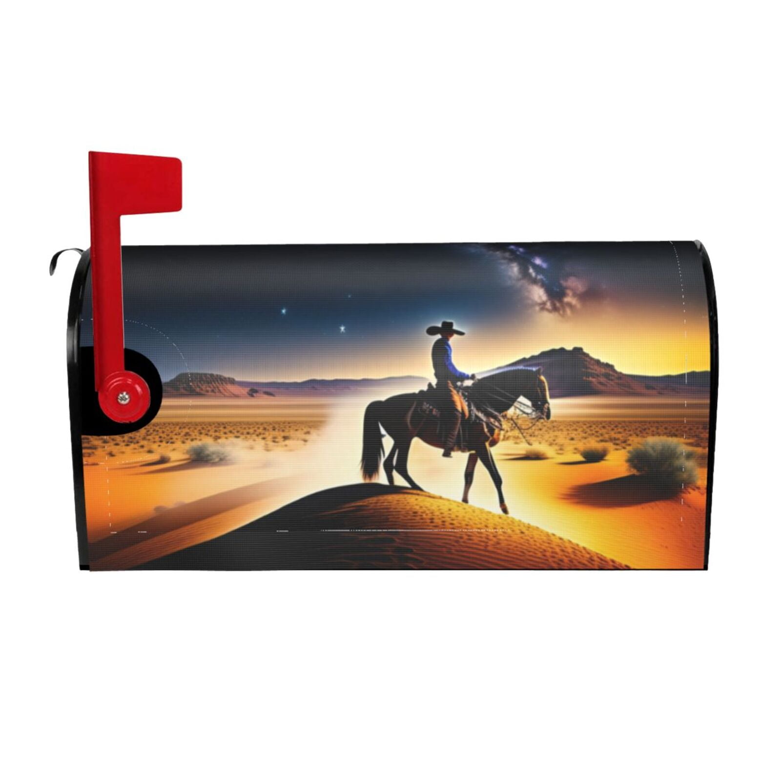 Mailbox Covers Magnetic Standard Size - Azure Sky Western Desert Cowboy ...