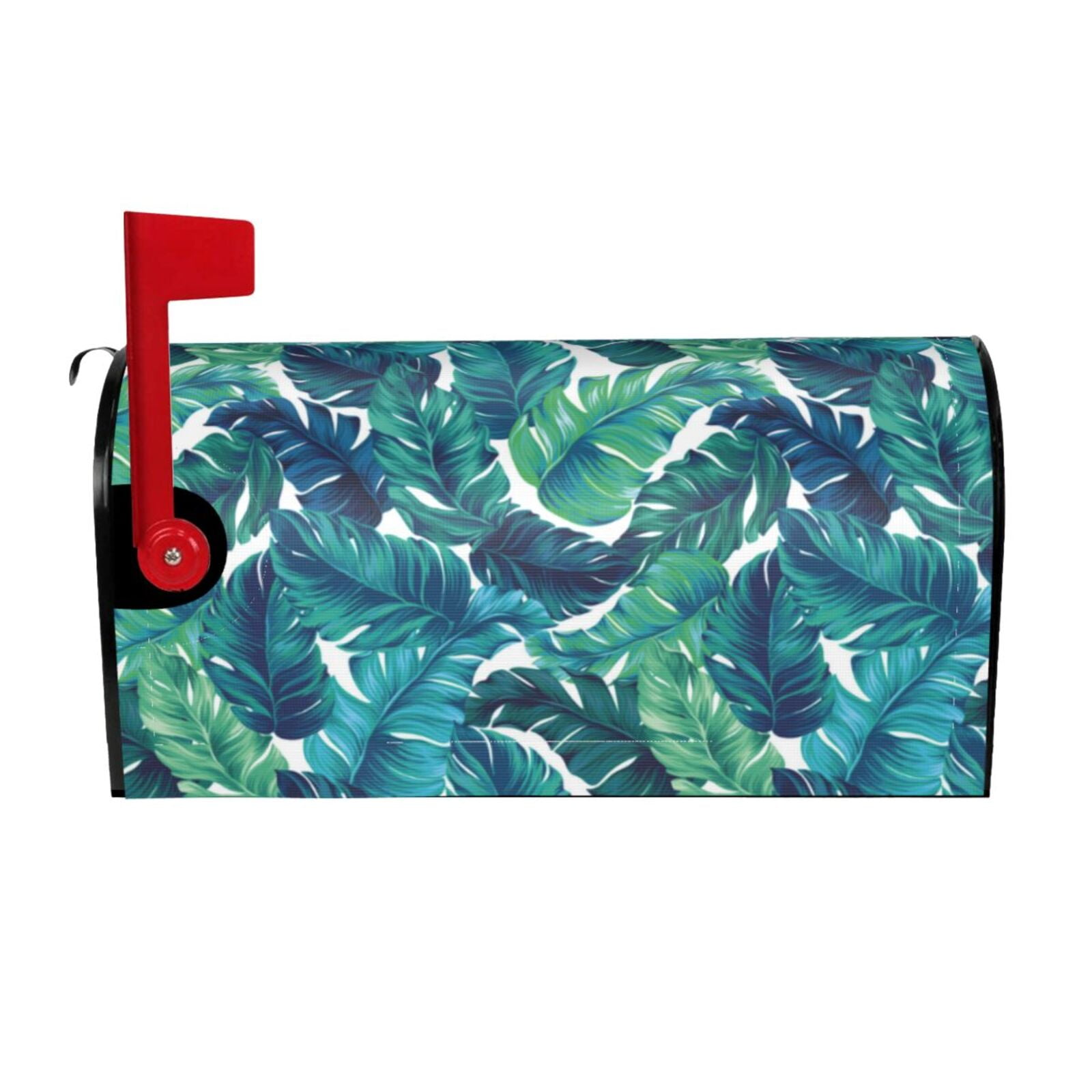 Mailbox Covers Magnetic Standard Size - Banana leaves green Waterproof ...