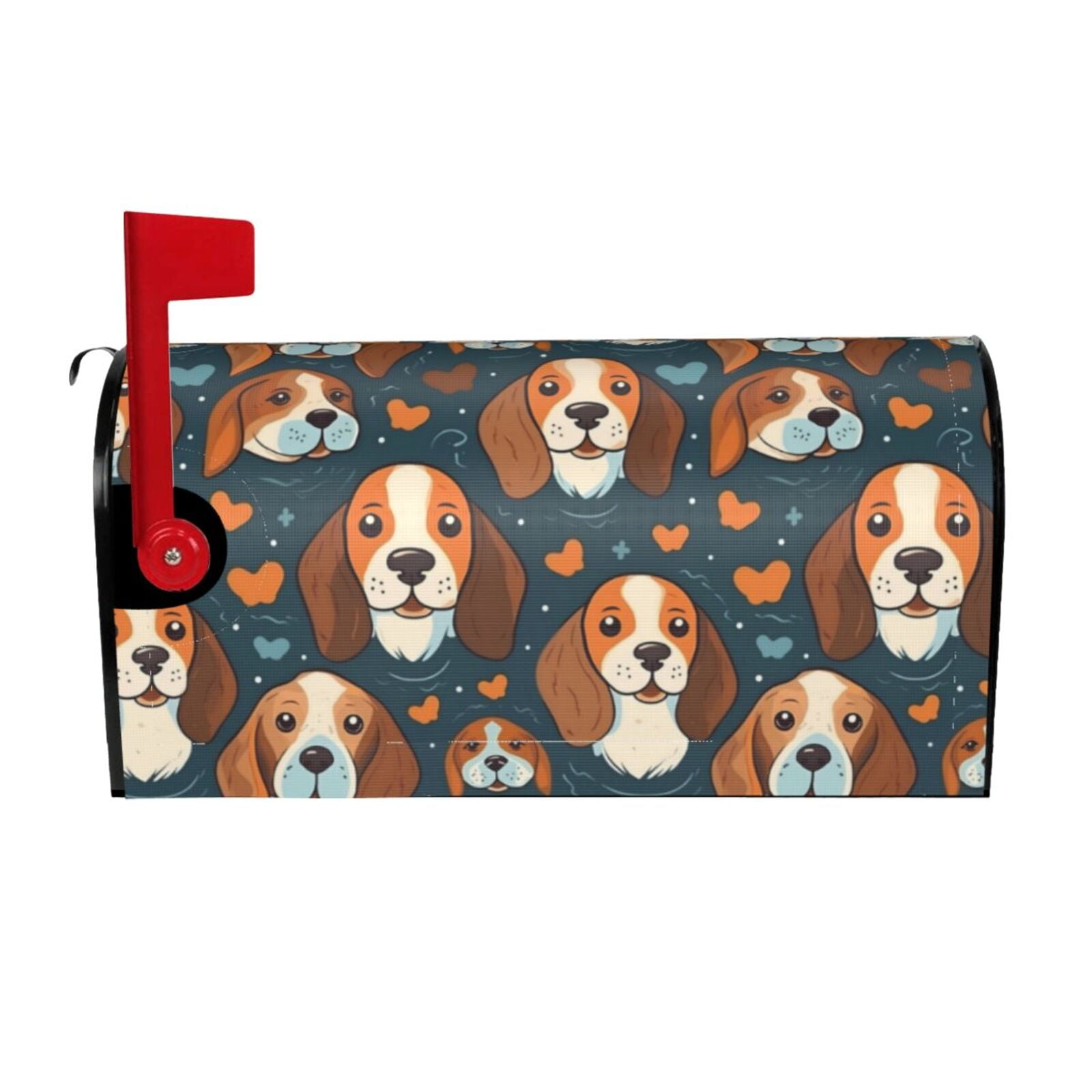 Mailbox Covers Magnetic Standard Size - Beagle Dog heart Waterproof ...
