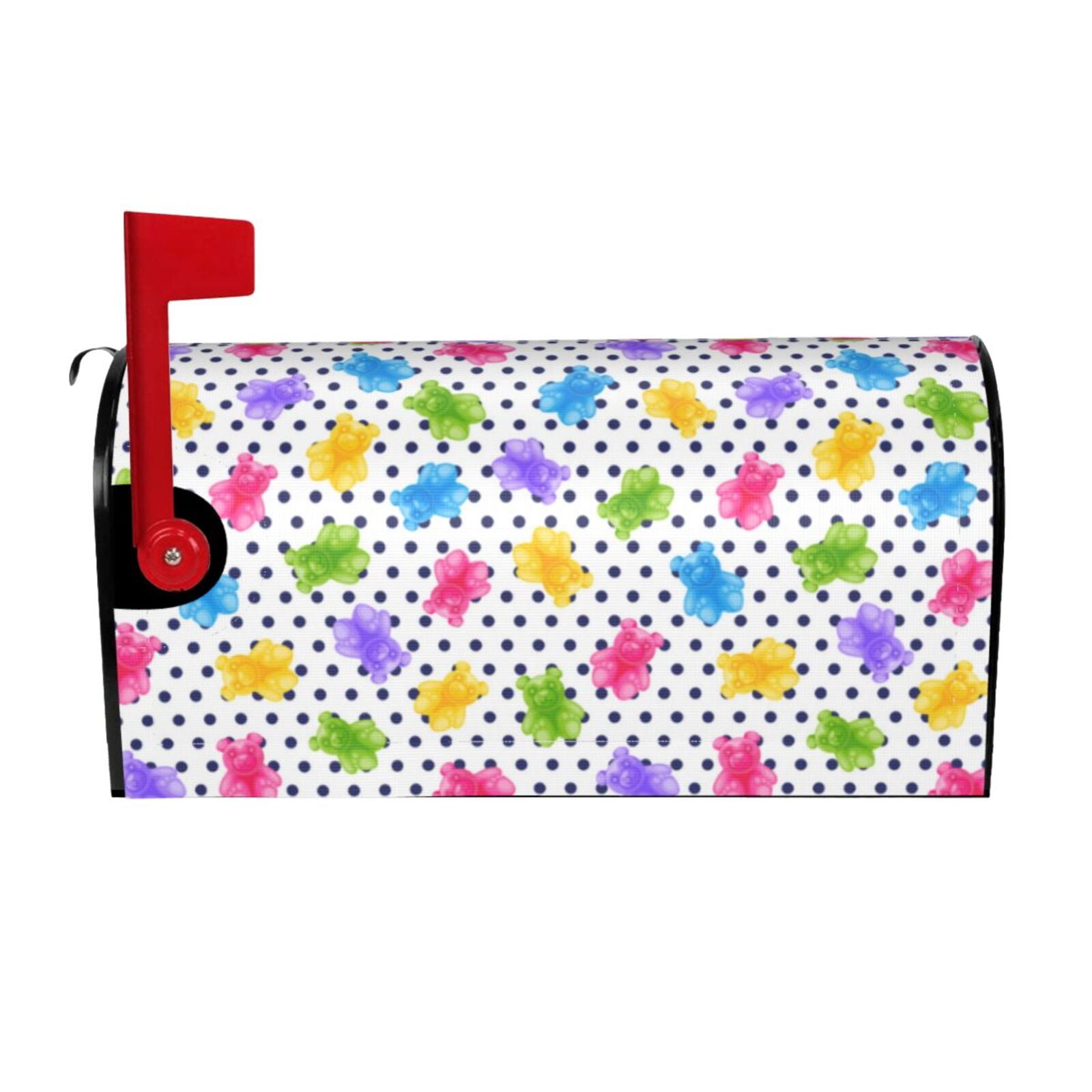 Mailbox Covers Magnetic Standard Size - Bear And Polka Dot Waterproof ...