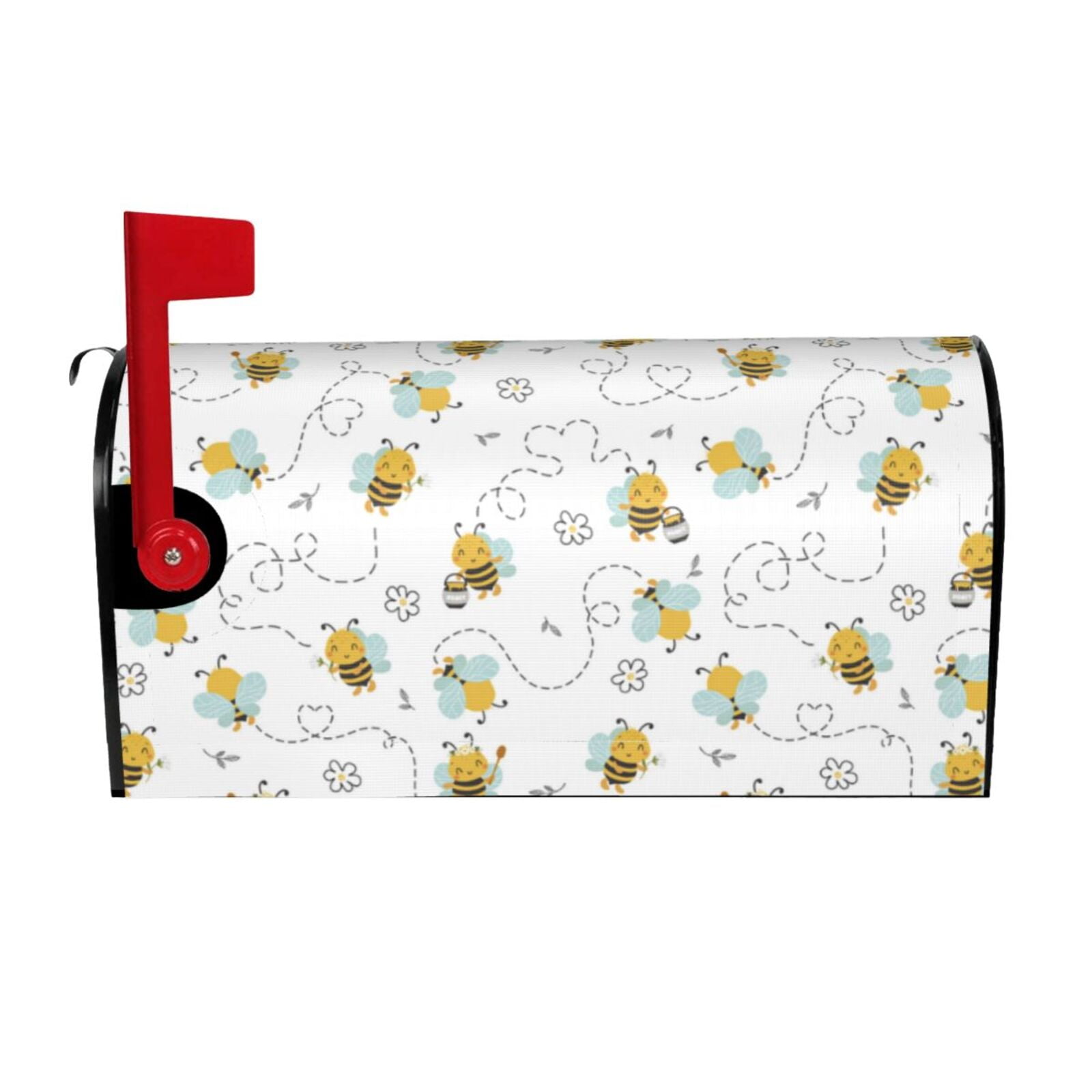 Mailbox Covers Magnetic Standard Size - Bee print A Waterproof Mailbox ...