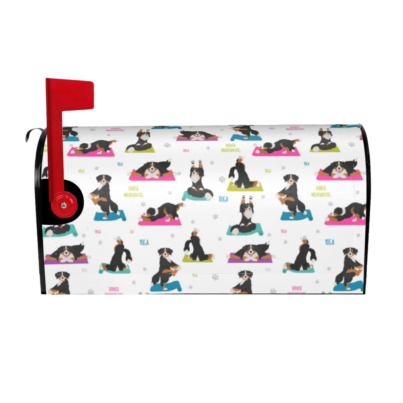 Mailbox Covers Magnetic Standard Size - Bernese mountain Yoga dogs ...