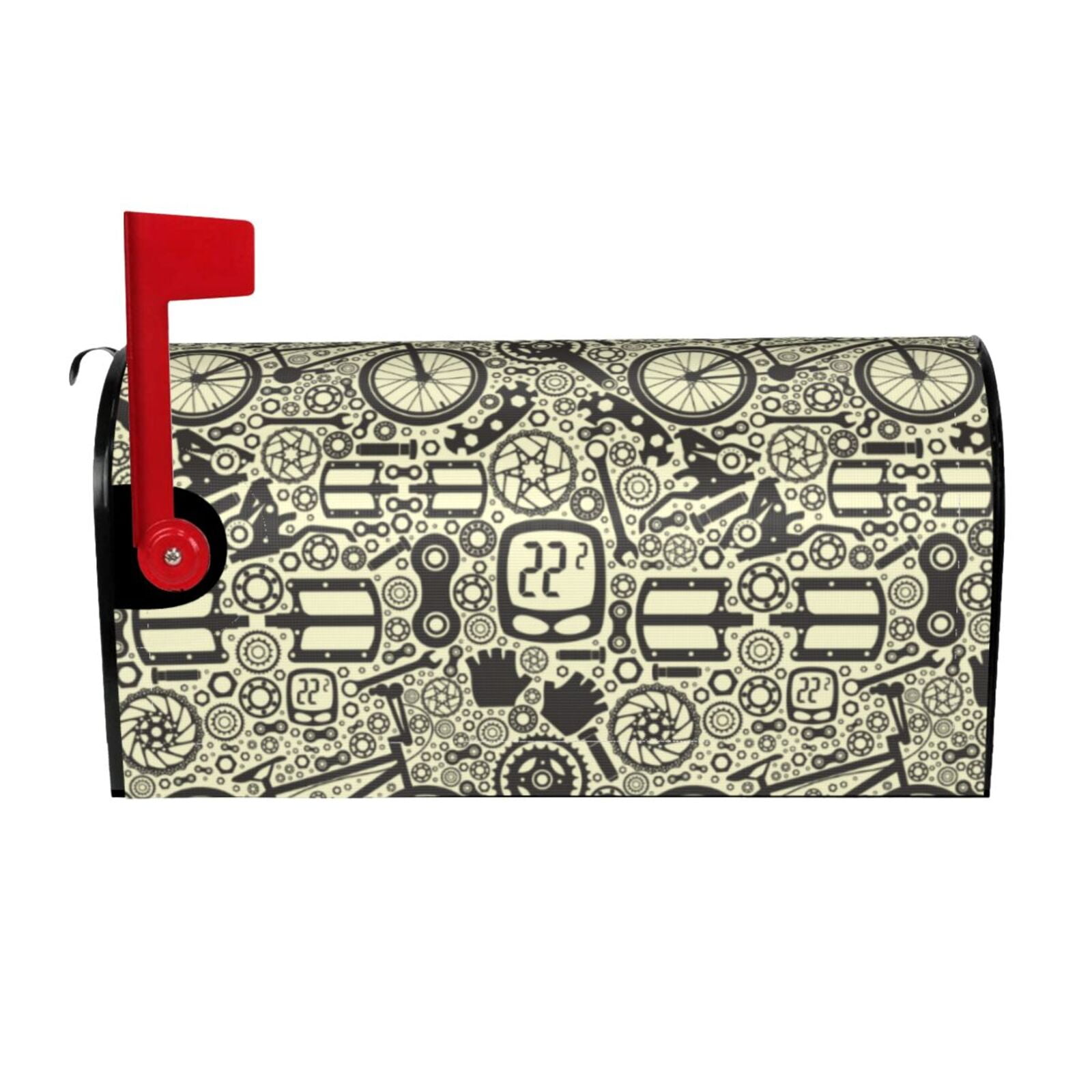 Mailbox Covers Magnetic Standard Size - Bike Pattern Ethereal ...