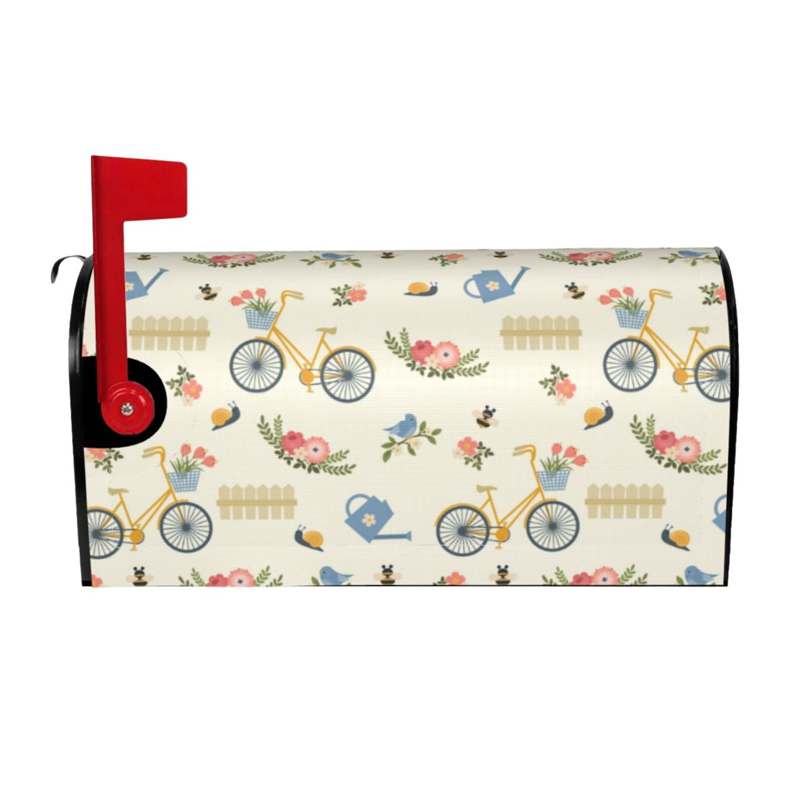 Mailbox Covers Magnetic Standard Size - Bike Pattern Farmhouse ...