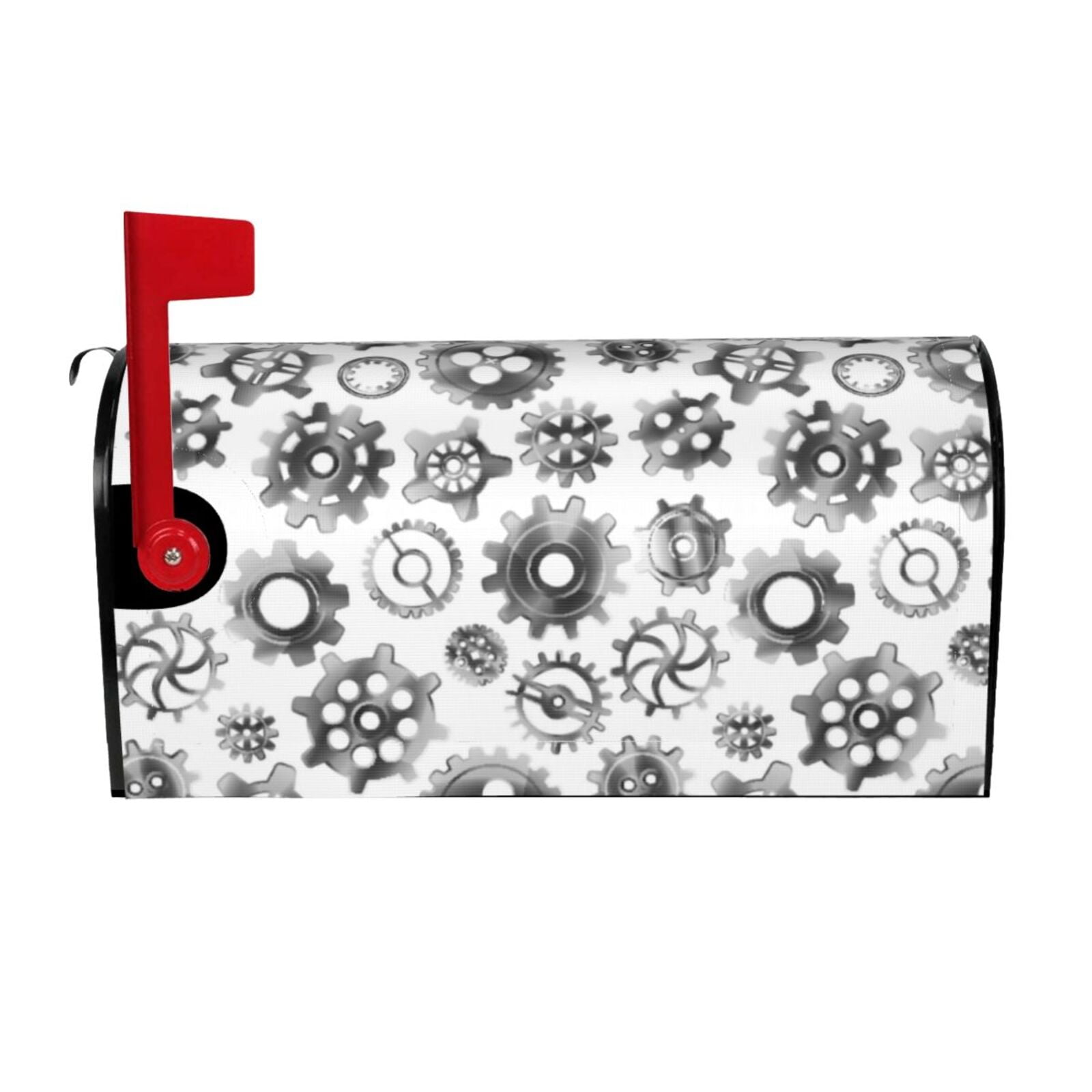 Mailbox Covers Magnetic Standard Size - Bike gear Pattern Sparkling ...