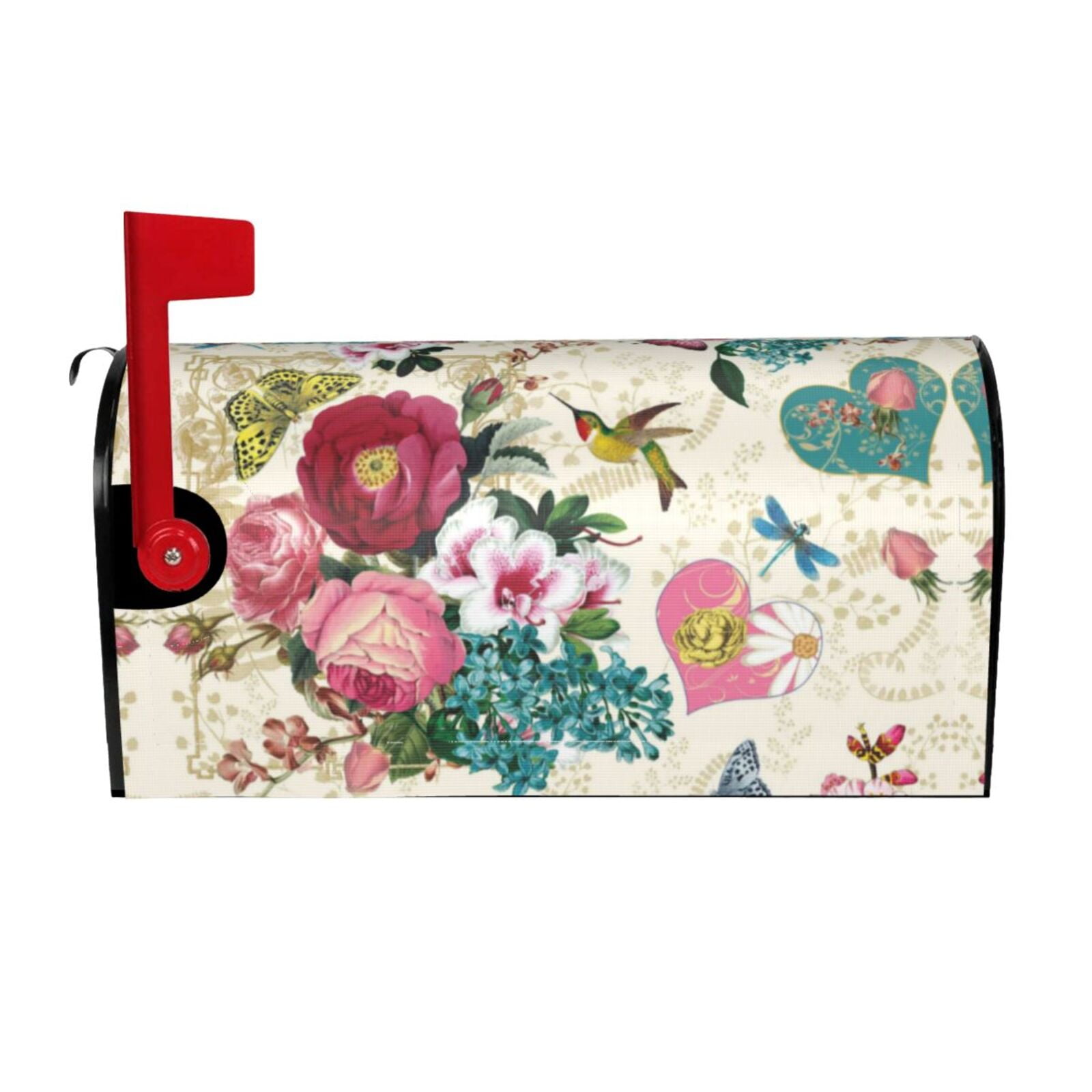 Mailbox Covers Magnetic Standard Size - Bird Butterfly Rose Waterproof ...