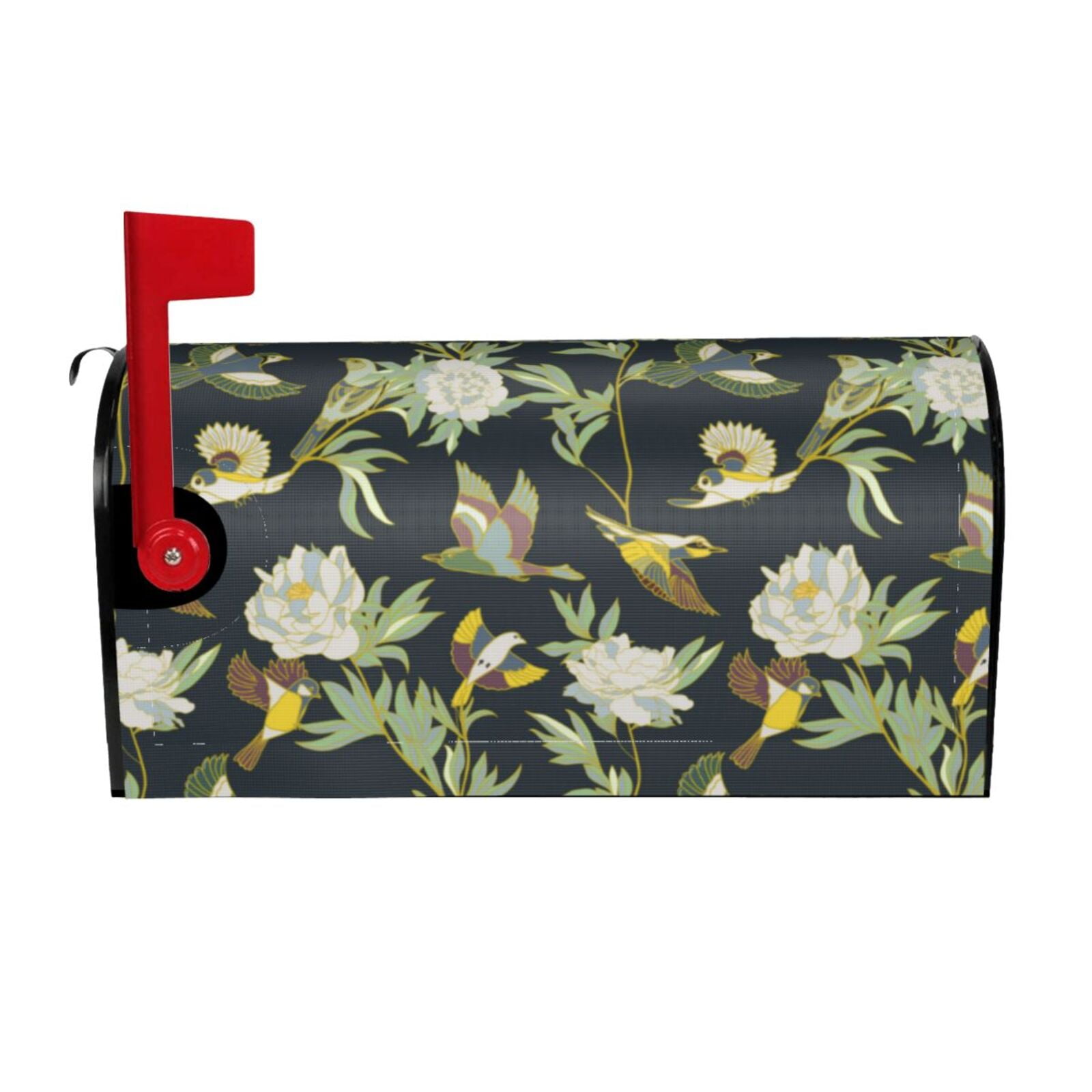Mailbox Covers Magnetic Standard Size - Bird and Flower Print ...