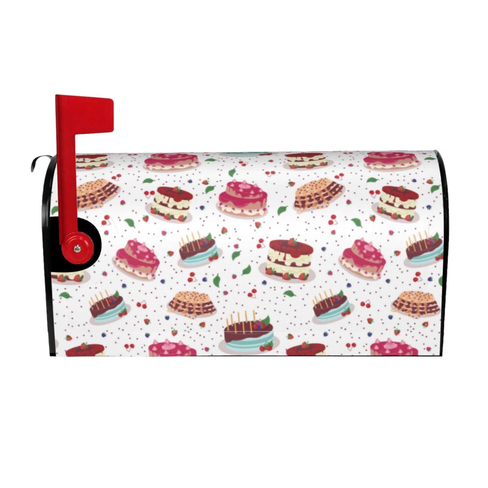 Mailbox Covers Magnetic Standard Size - Birthday Cake Waterproof ...