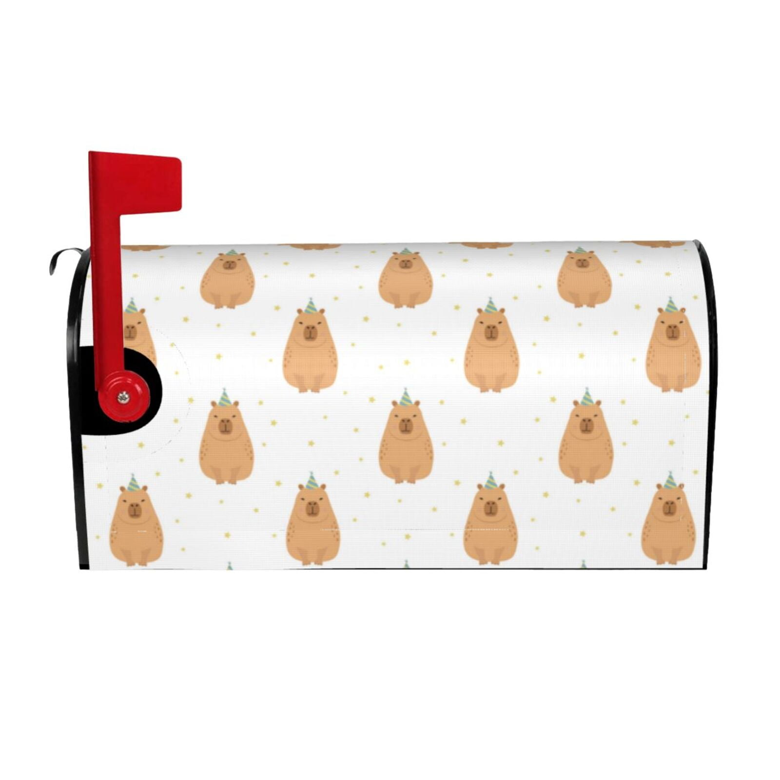 Mailbox Covers Magnetic Standard Size - Birthday Capybaras Waterproof ...
