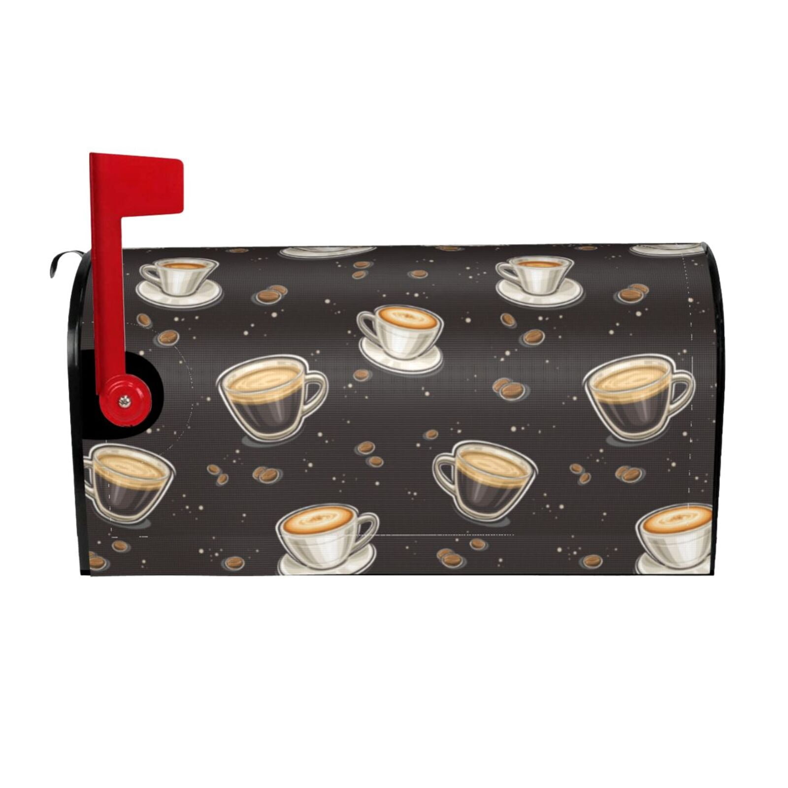 Mailbox Covers Magnetic Standard Size - Black White Mug Coffee Print ...
