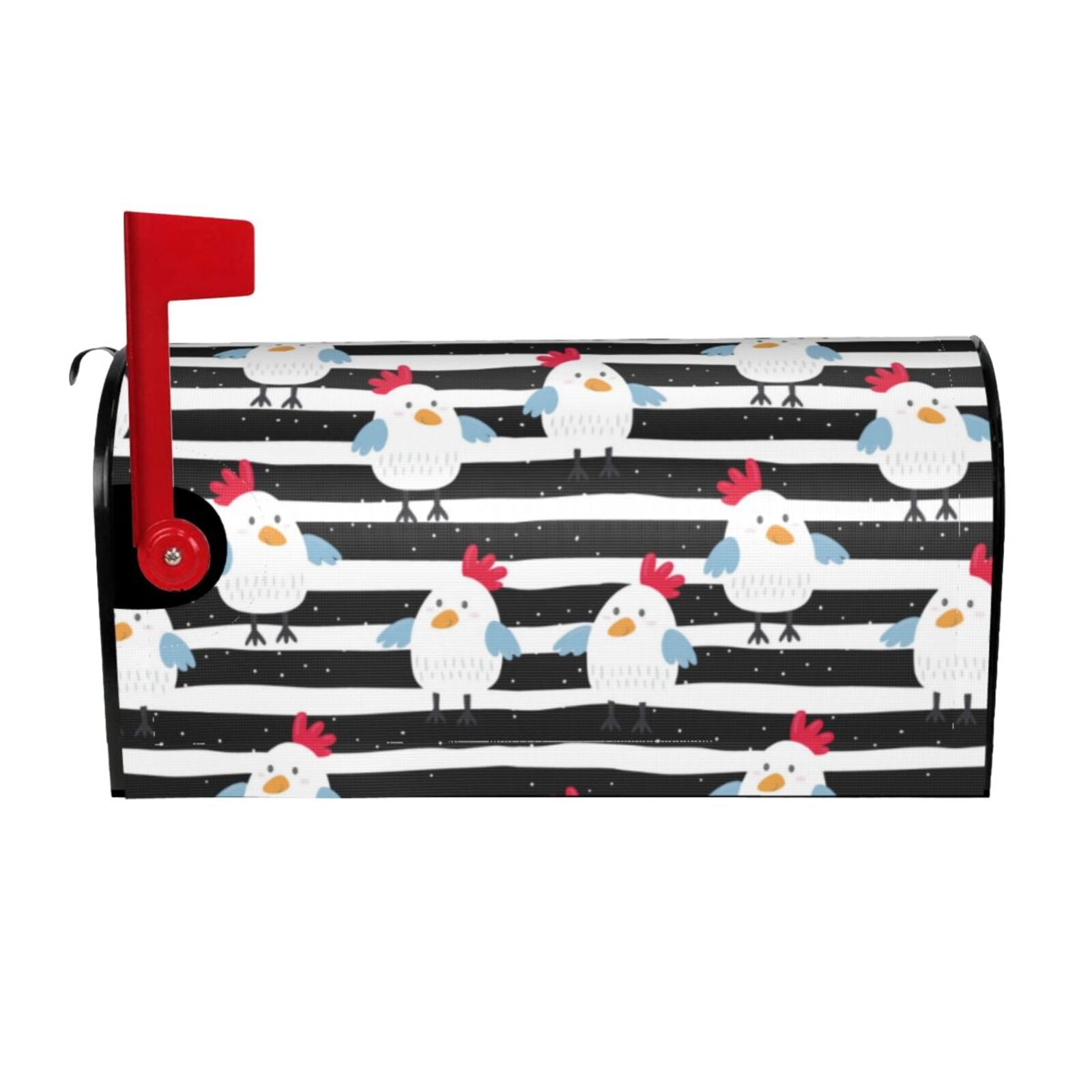 Mailbox Covers Magnetic Standard Size - Black White Striped Cute ...