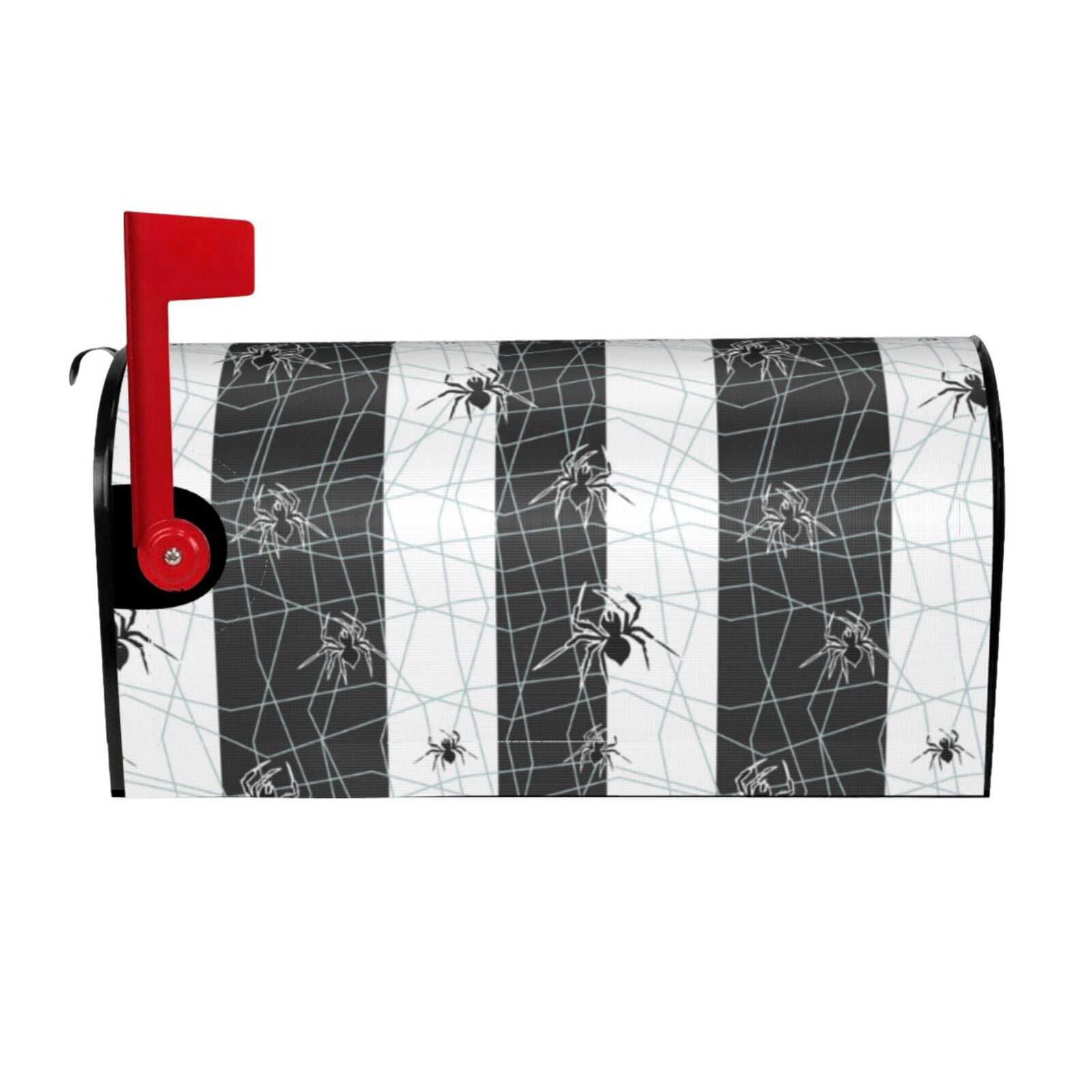 Mailbox Covers Magnetic Standard Size - Black white Spider web cool ...