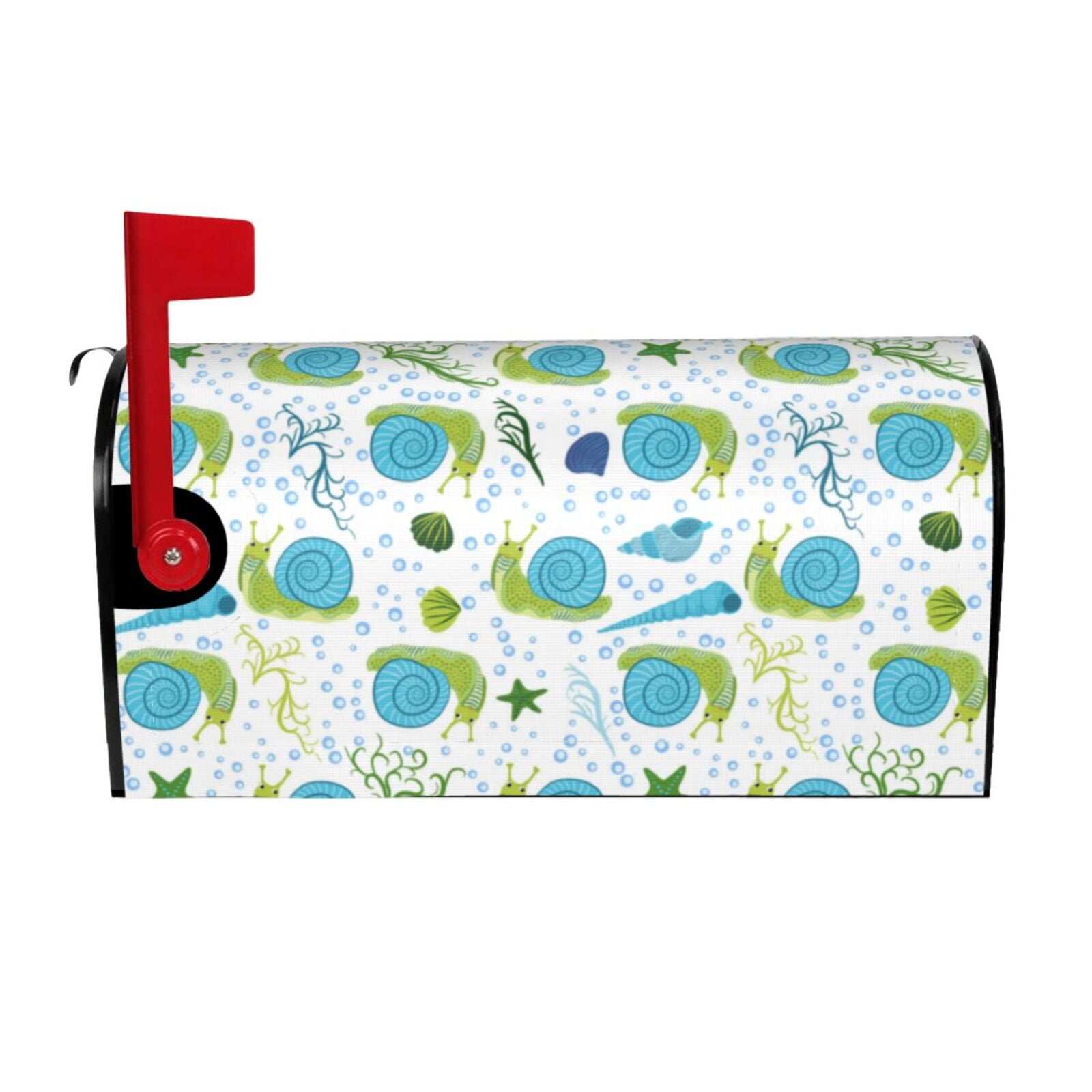 Mailbox Covers Magnetic Standard Size - Blue Green Slug Shells ...