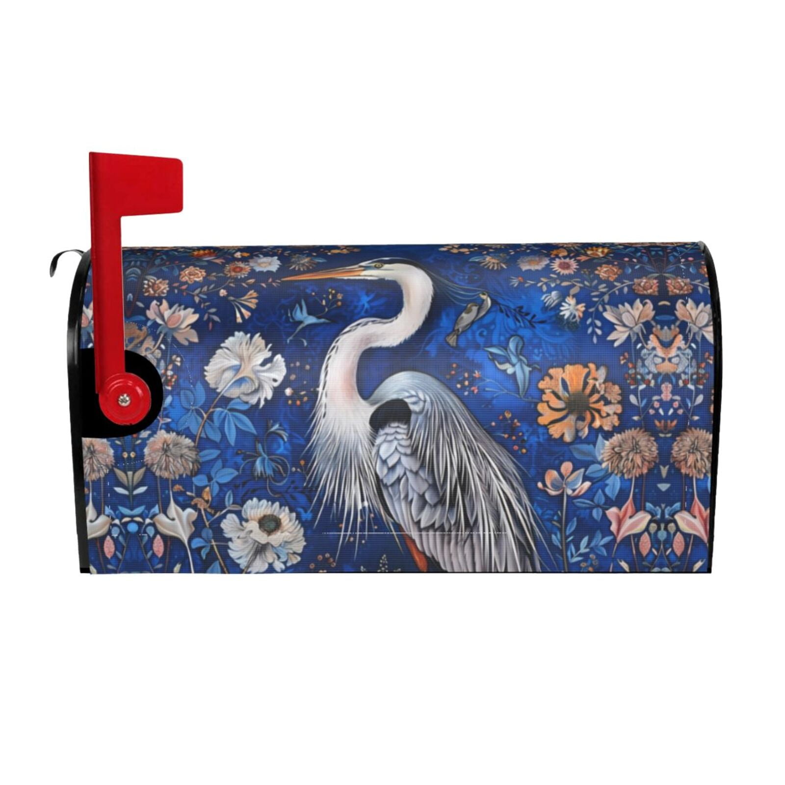 Mailbox Covers Magnetic Standard Size - Blue Heron Floral Garden ...