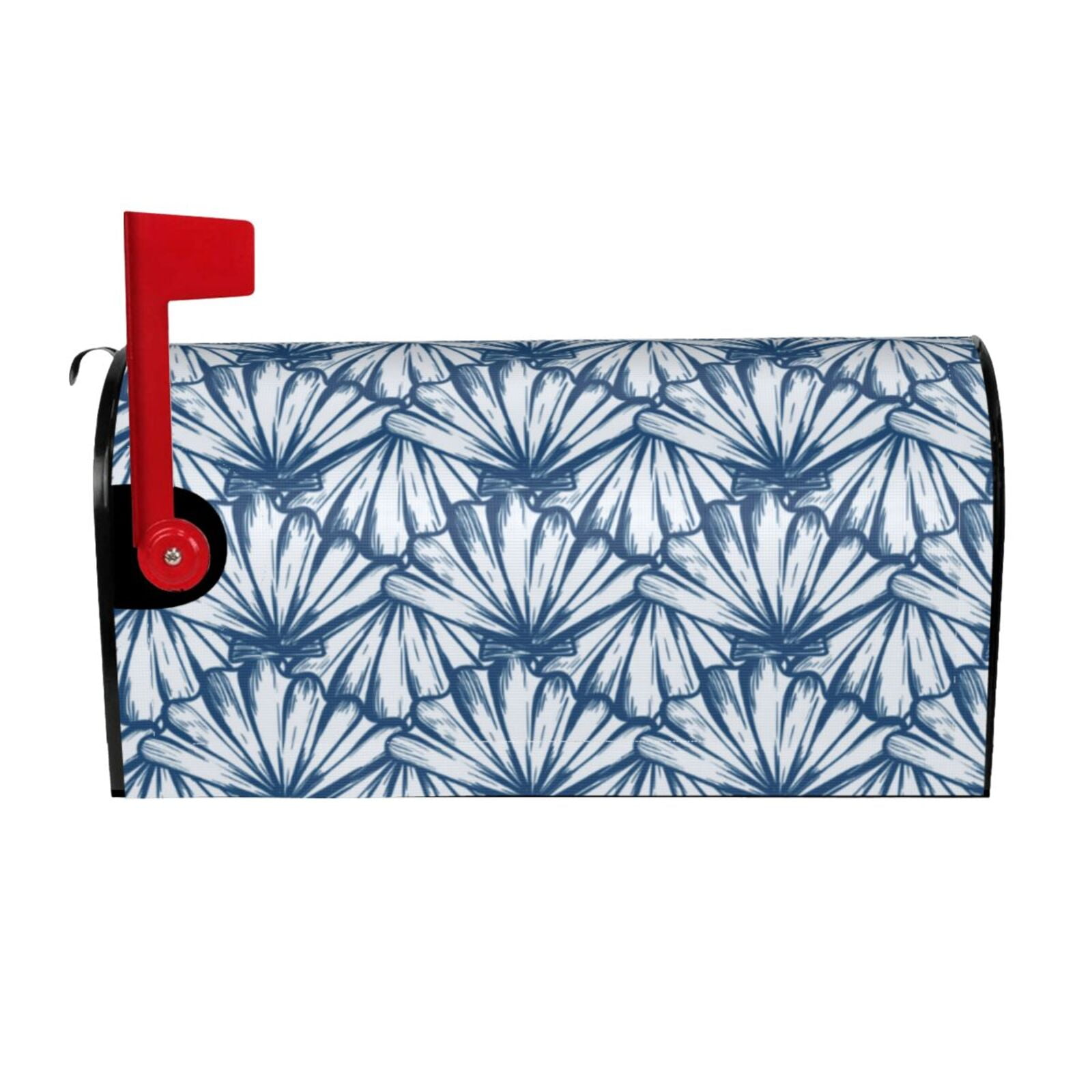 Mailbox Covers Magnetic Standard Size - Blue Shells Waterproof Mailbox ...