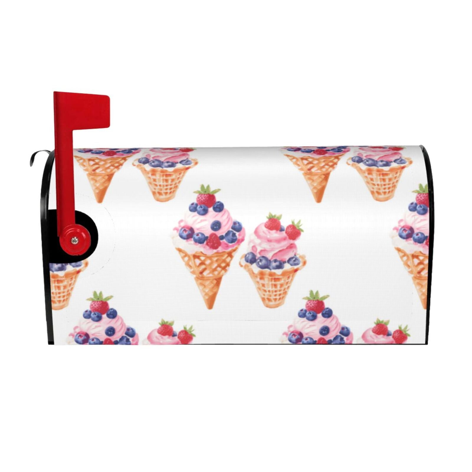 Mailbox Covers Magnetic Standard Size - Blueberry Strawberry Ice Cream ...