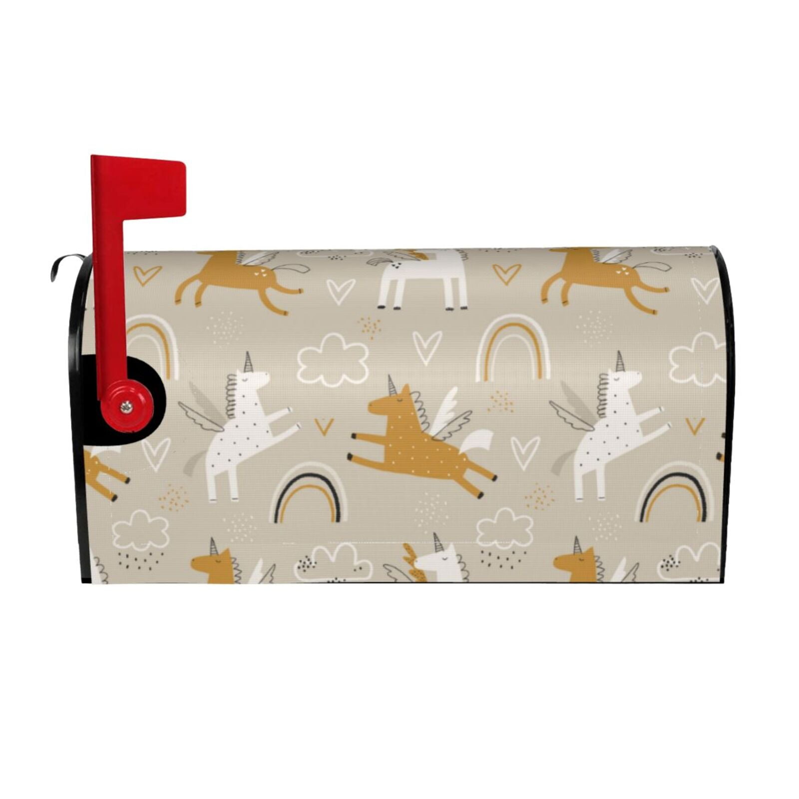 Mailbox Covers Magnetic Standard Size - Bohemian Funny Cute Horse ...