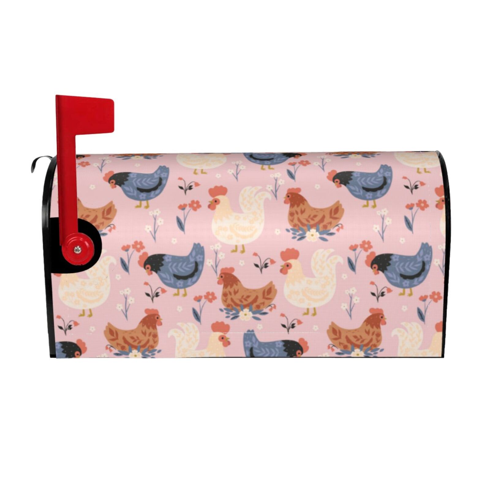 Mailbox Covers Magnetic Standard Size - Bohemian Pattern Chicken Flower ...
